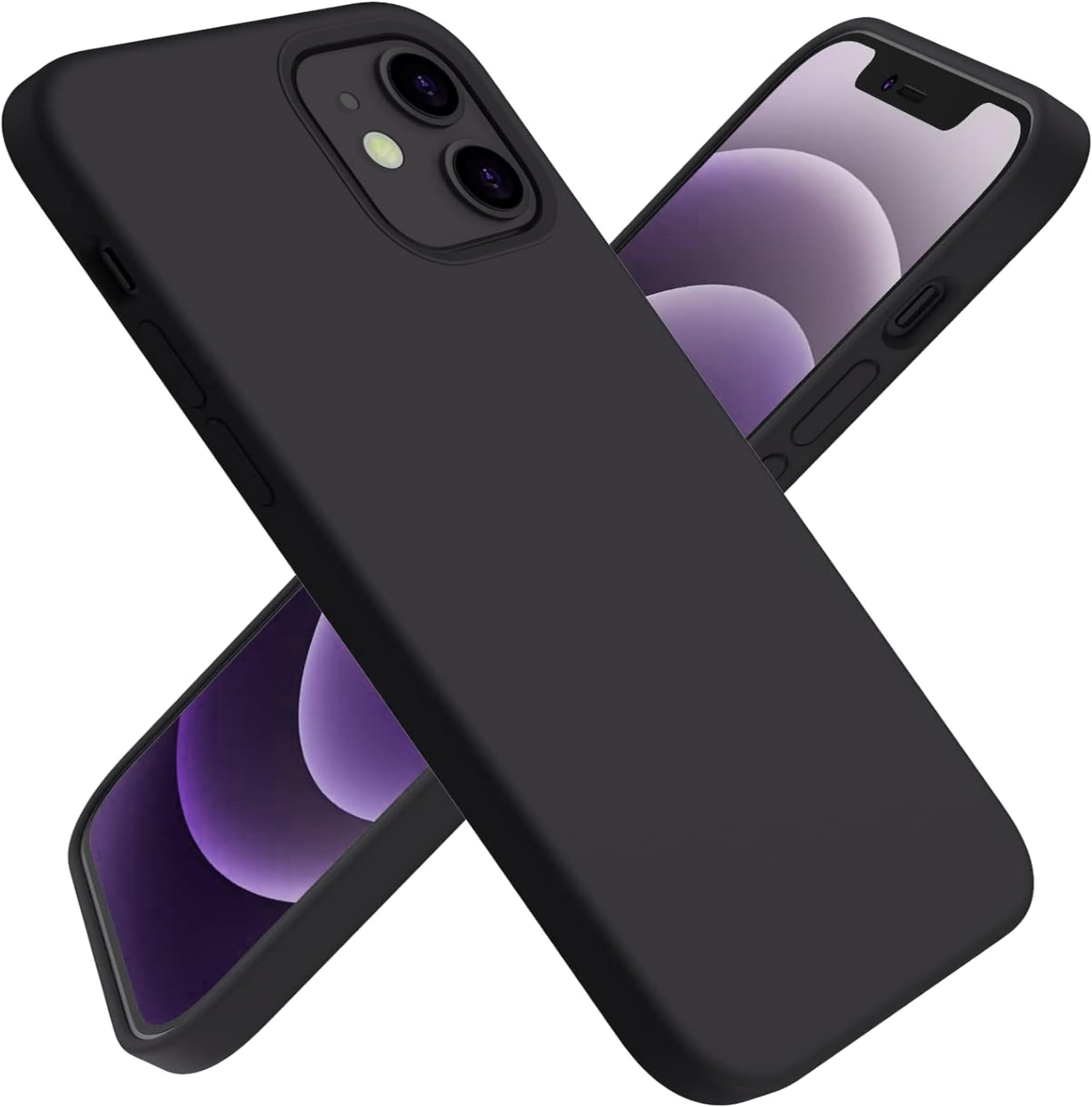 Compatible with iPhone 12 mini (2020) Case 5,4, Slim Liquid Silicone ...