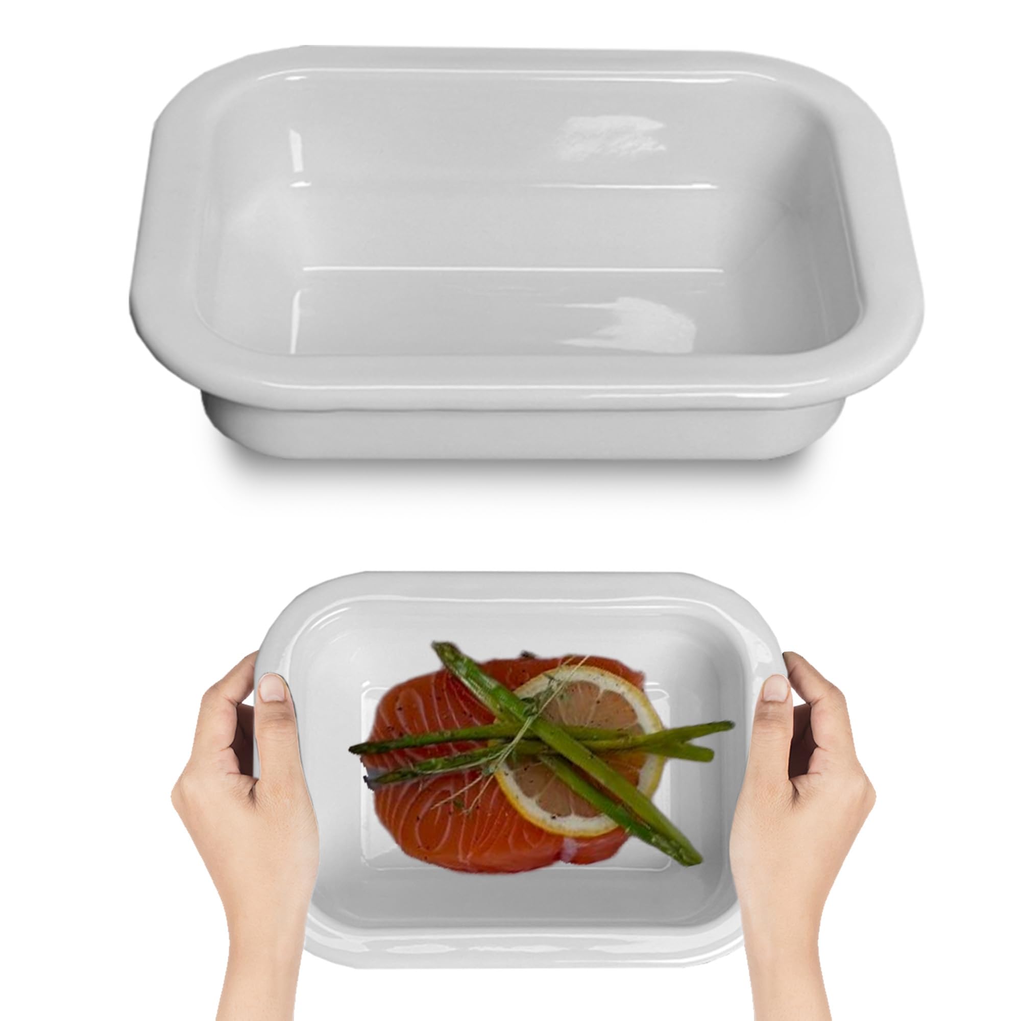 Amazon.com: argee Enamel Bakeware – Simple and Practical Glass Ceramic ...