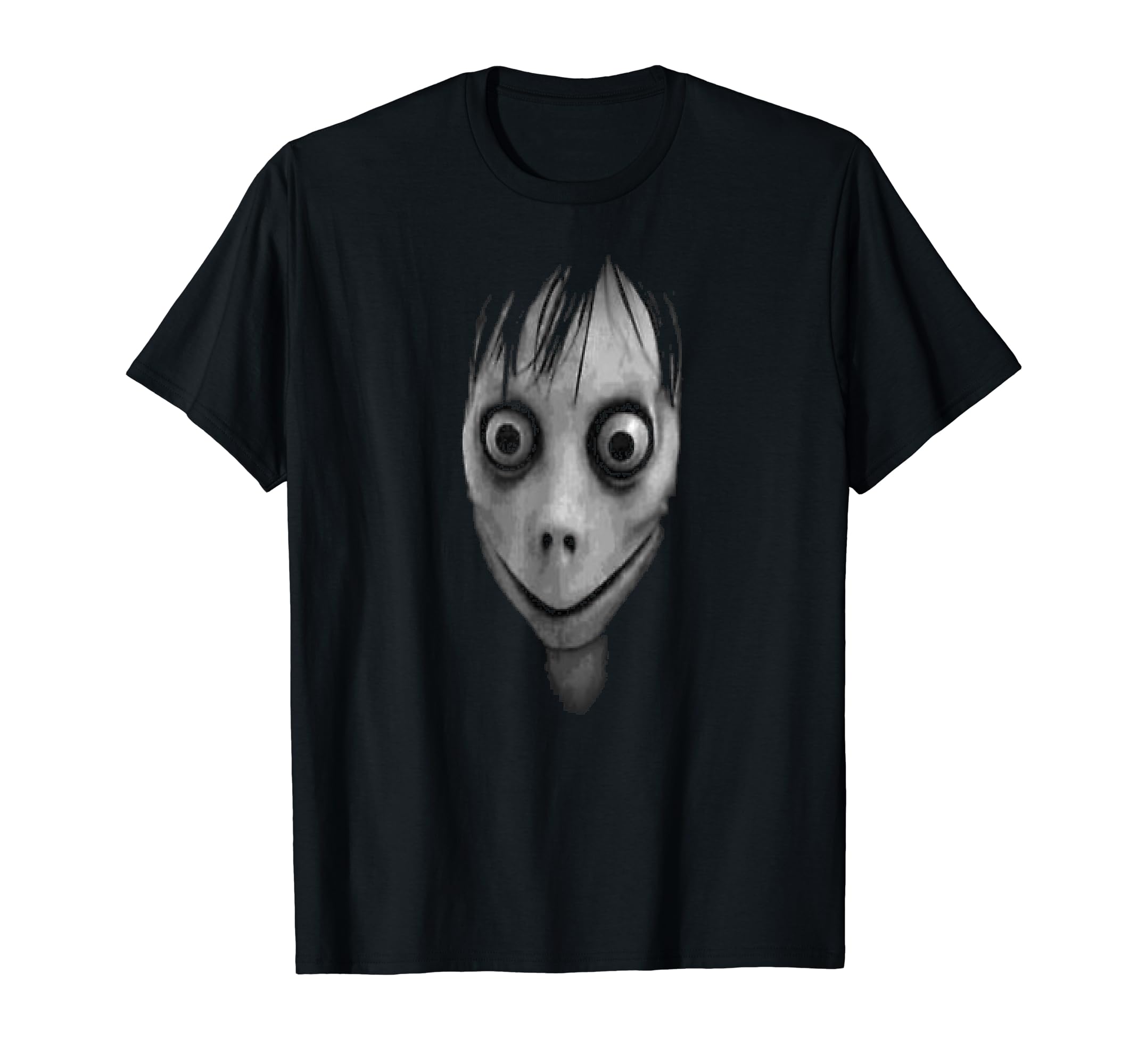 Amazon.com: Momo Challenge Creepy Face Viral 2019 : Clothing, Shoes ...