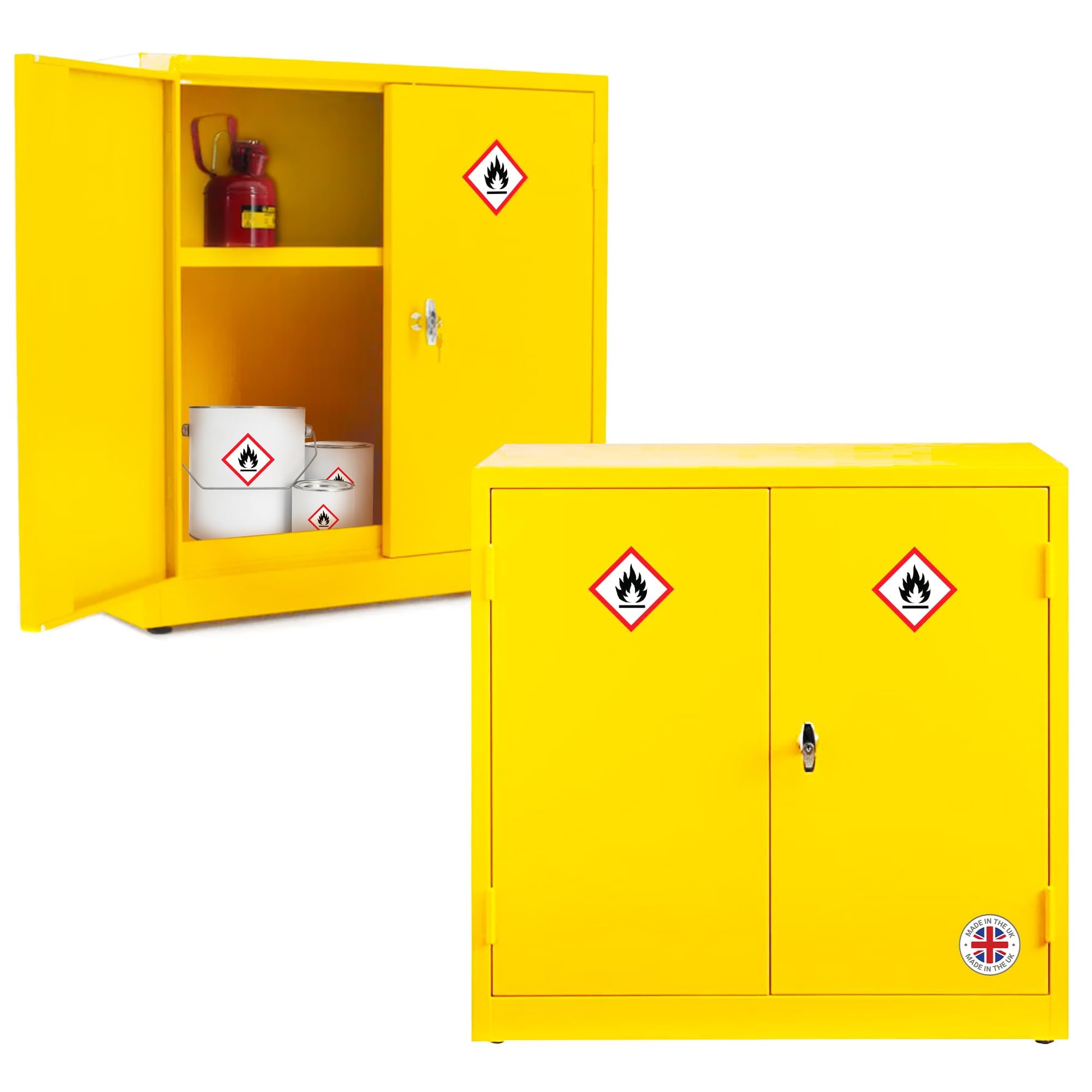 Horison Industriescoshh Cabinet 1000x915x459mm Fireproof Coshh Cupboard ...