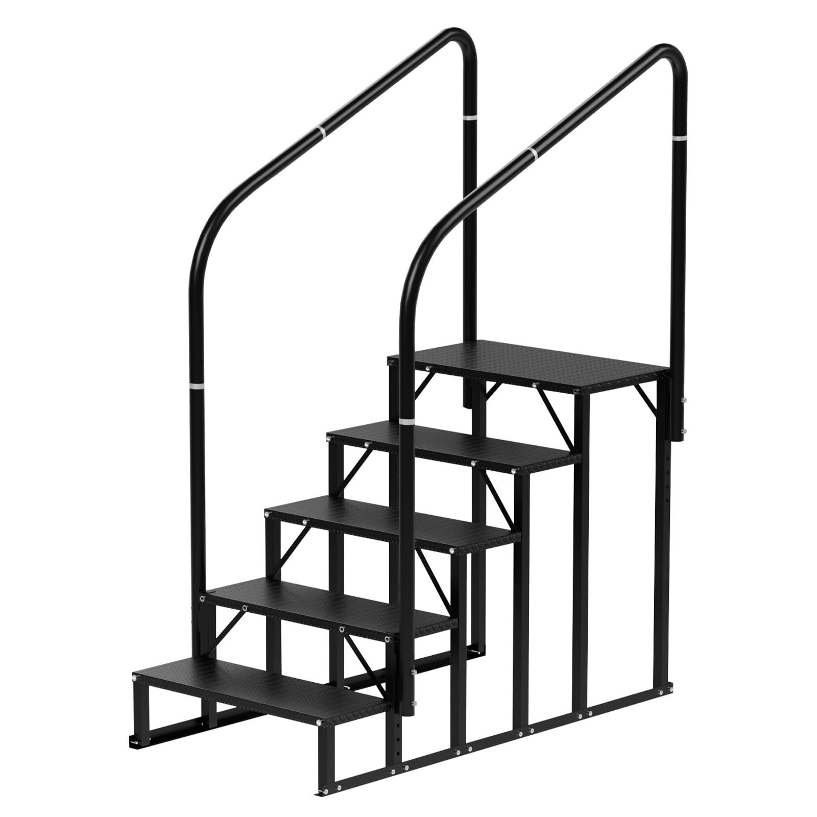 Amazon.com: RV Steps, 5-Steps RV Stairs with Handrail Hot Tub Steps ...