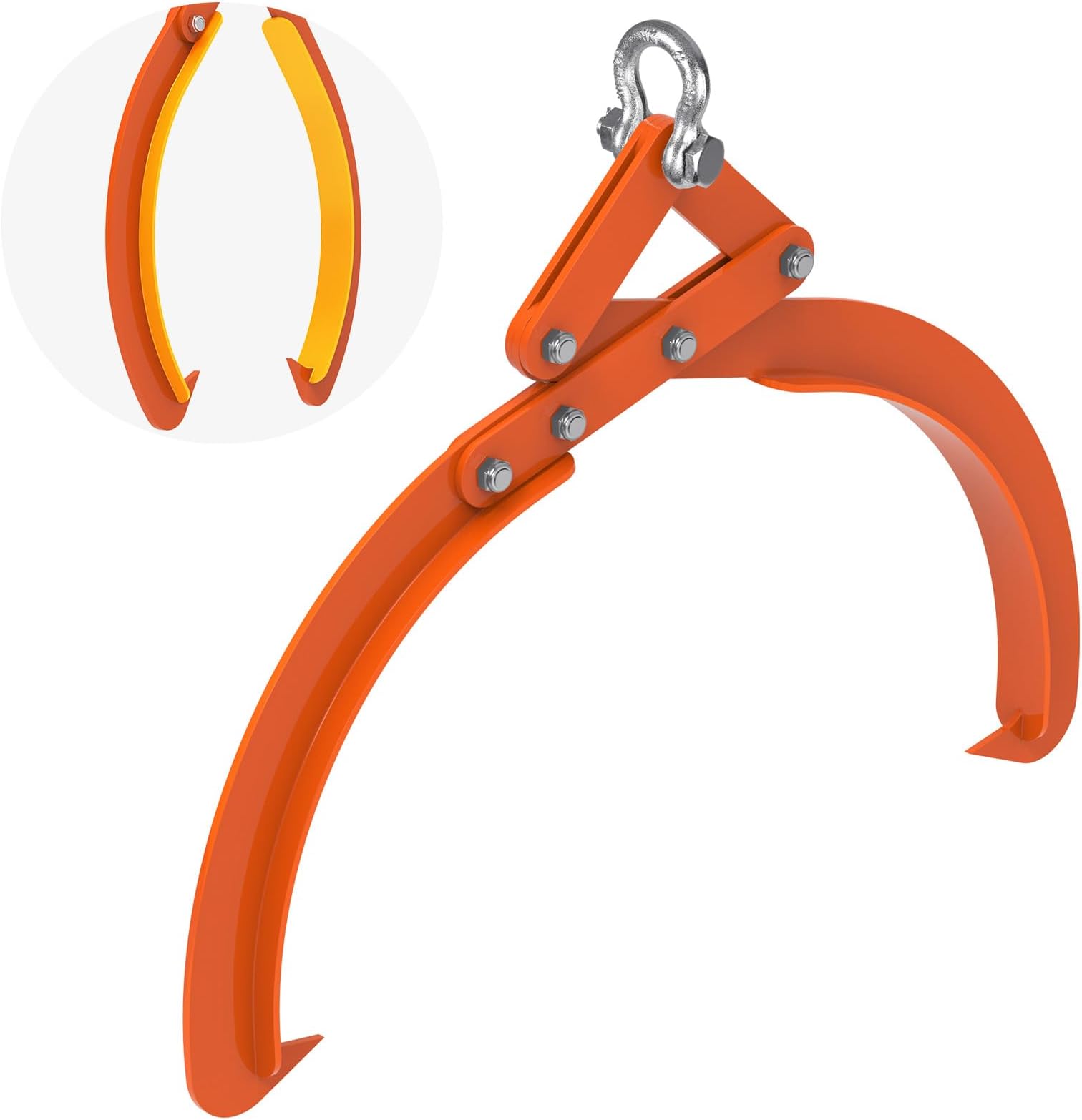 Amazon.com: Timber Claw Hook, 25 in - Swivel Log Lifting Tongs Heavy ...