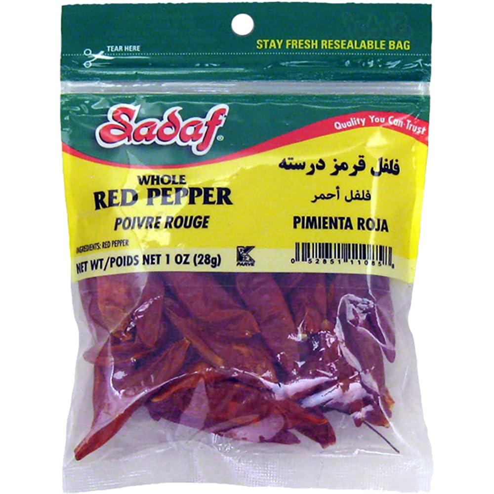 Amazon.com : Sadaf Whole Red Pepper - Red Pepper for Cooking, Seasoning ...