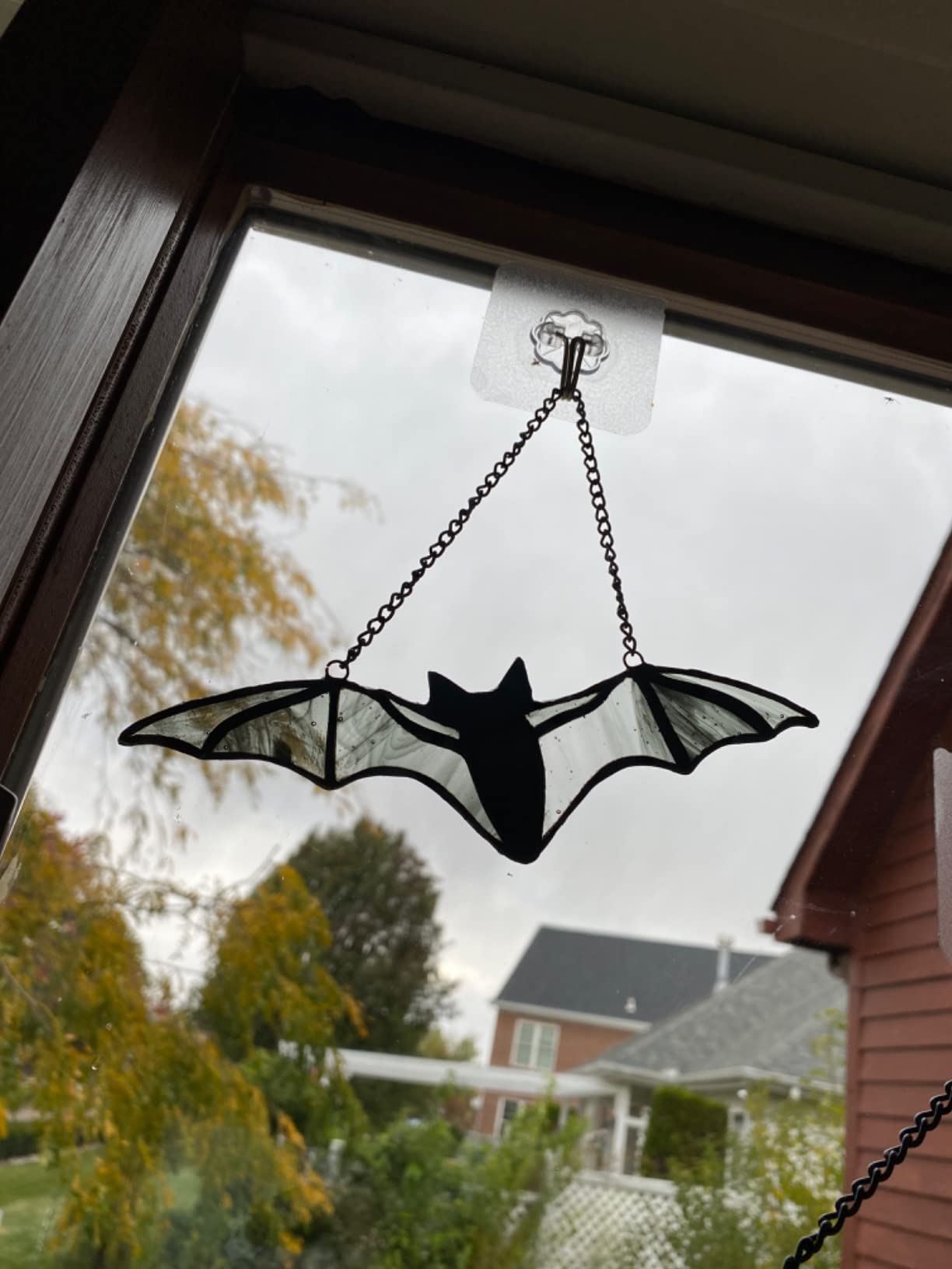 $4/mo - Finance Lolitarcrafts Halloween Bat Stained Glass Window ...