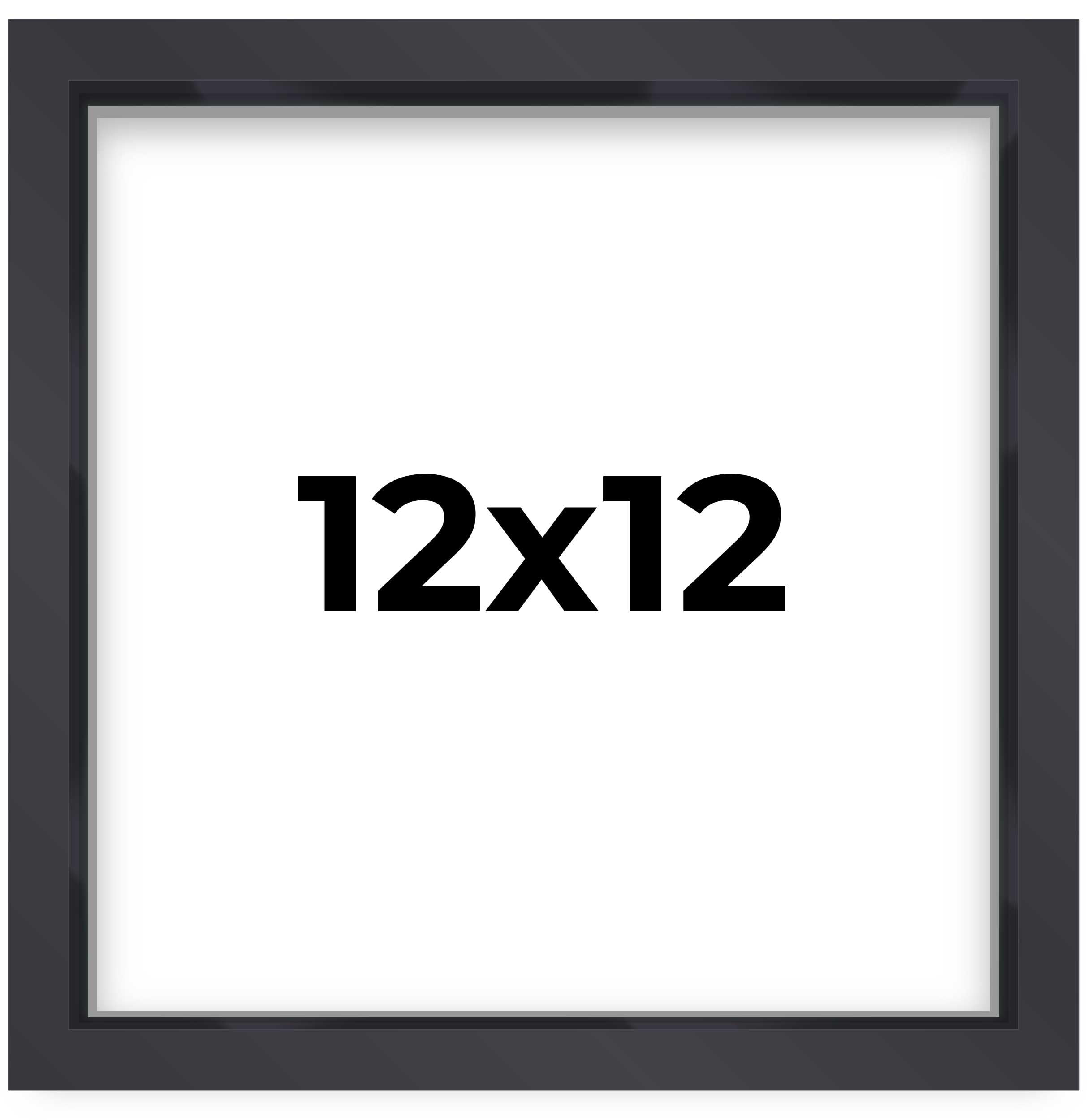 Amazon.com - 12x12 Shadow Box Frame Contemporary Black Finish | 3/4 ...