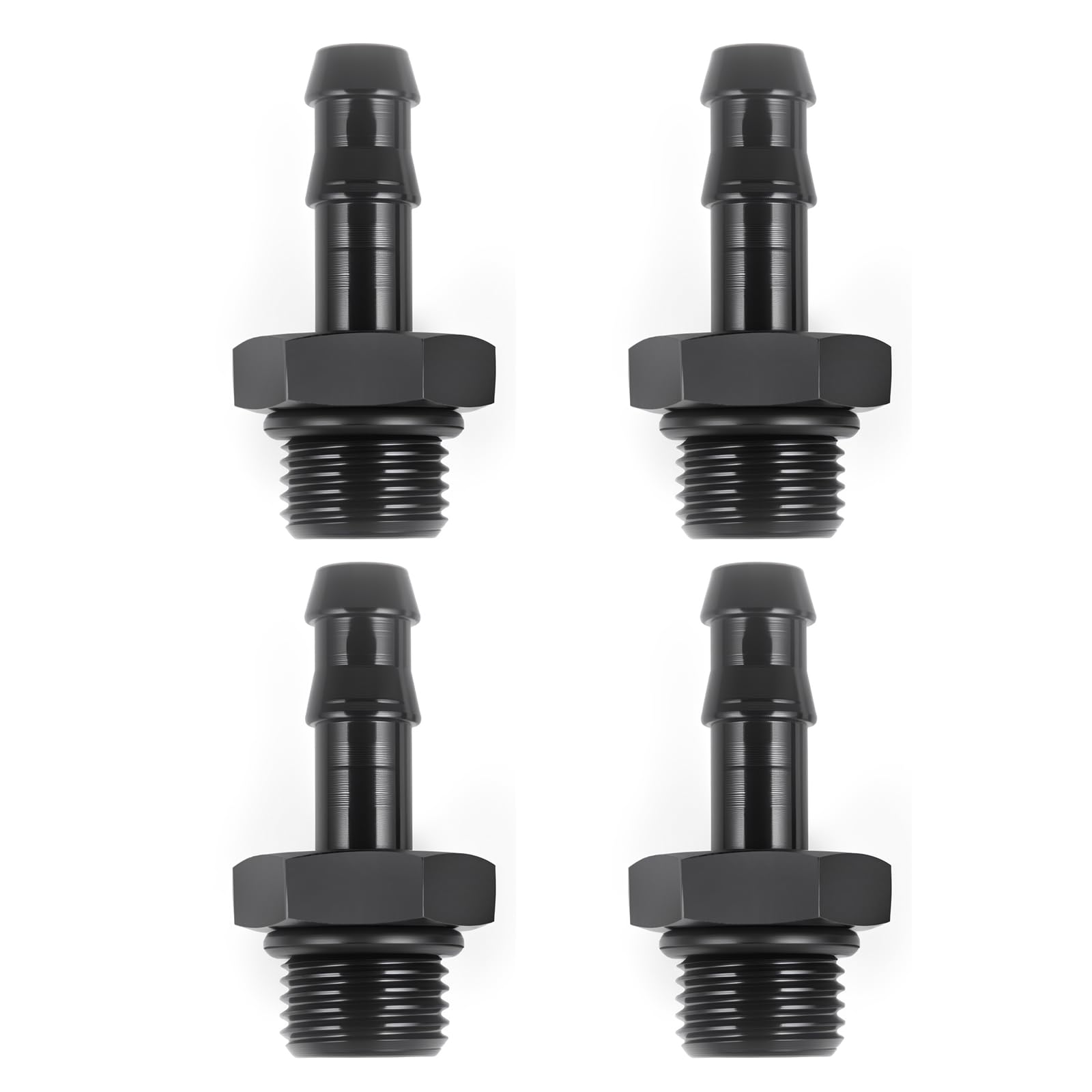 Snapklik.com : 6AN ORB Male To 5/16" Hose Barb Straight Fitting Adapter ...