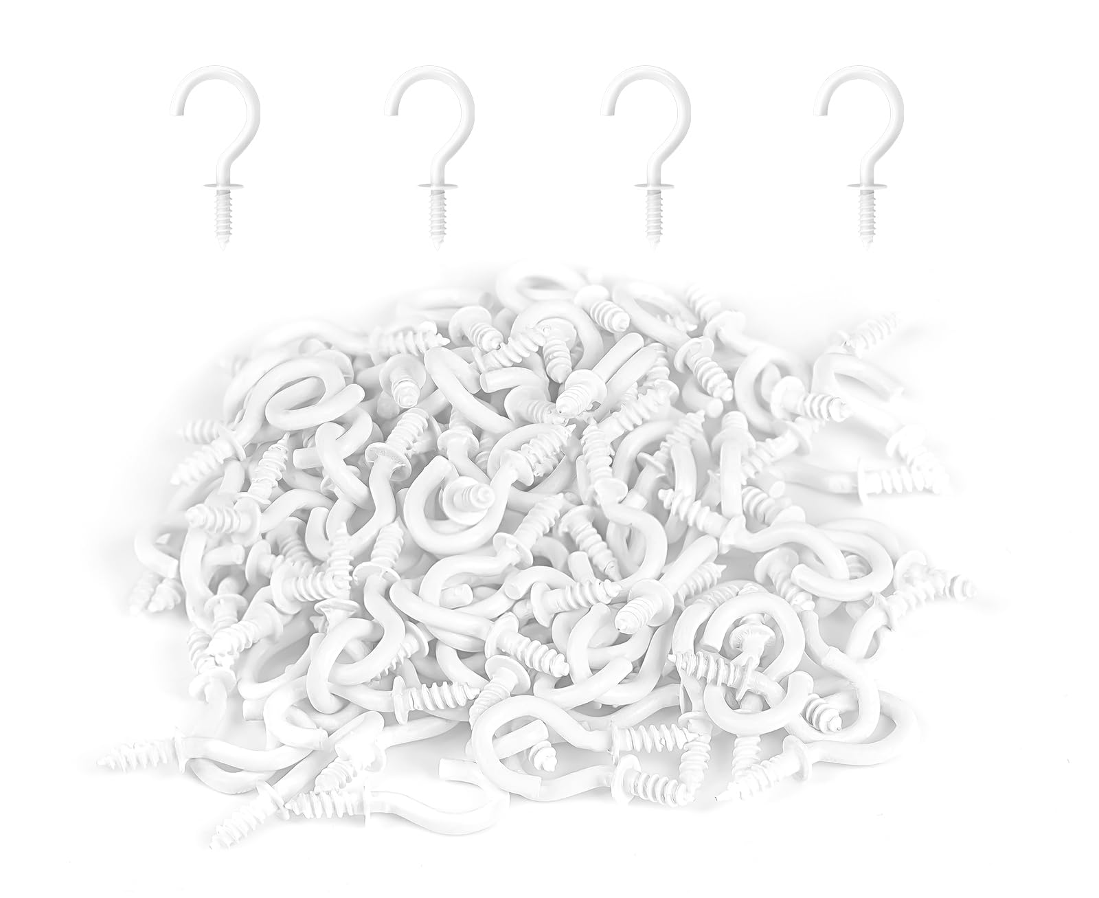 Amazon.com: RELBRO 100 Pcs Small Screw Hooks, 1/2 Inch Mini Screw in ...