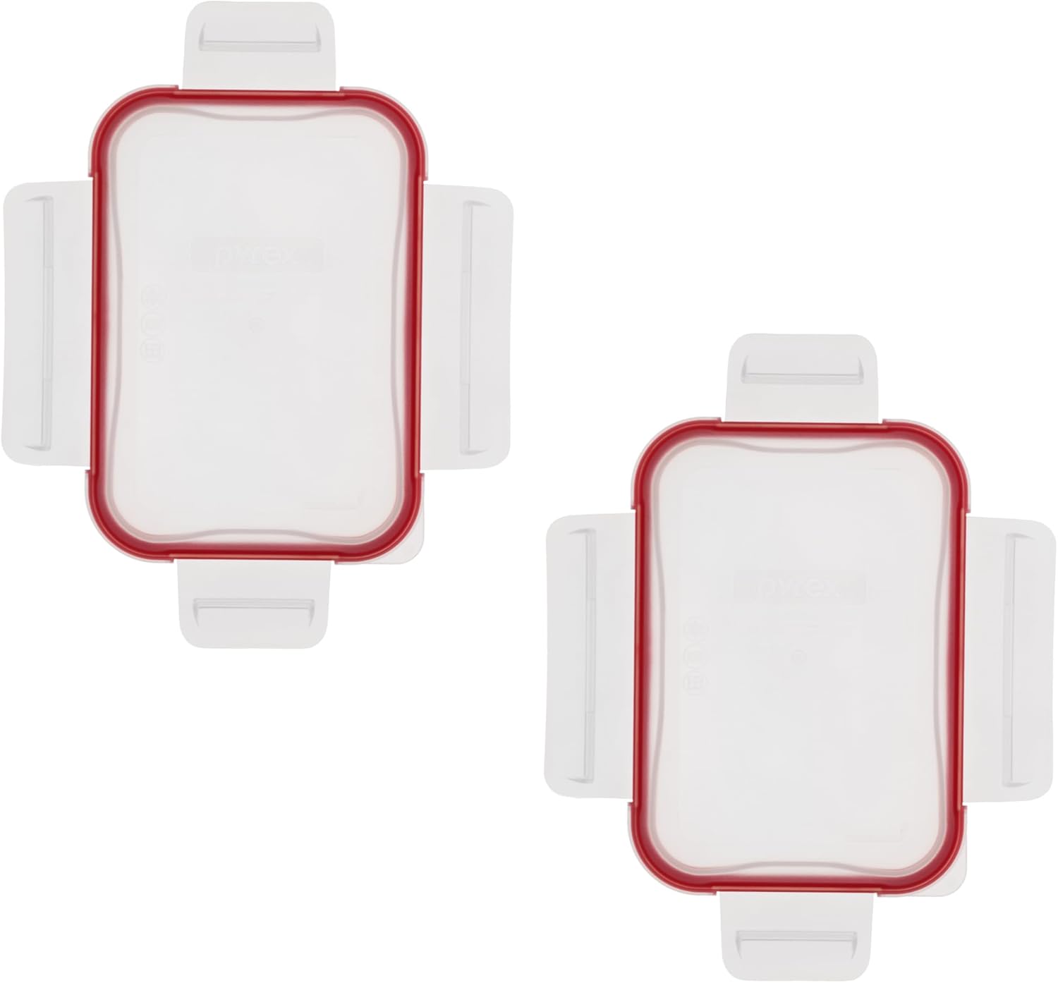 Amazon.com: Pyrex 8701R-PC 1-Cup Freshlock Clear Plastic Lid with Red ...
