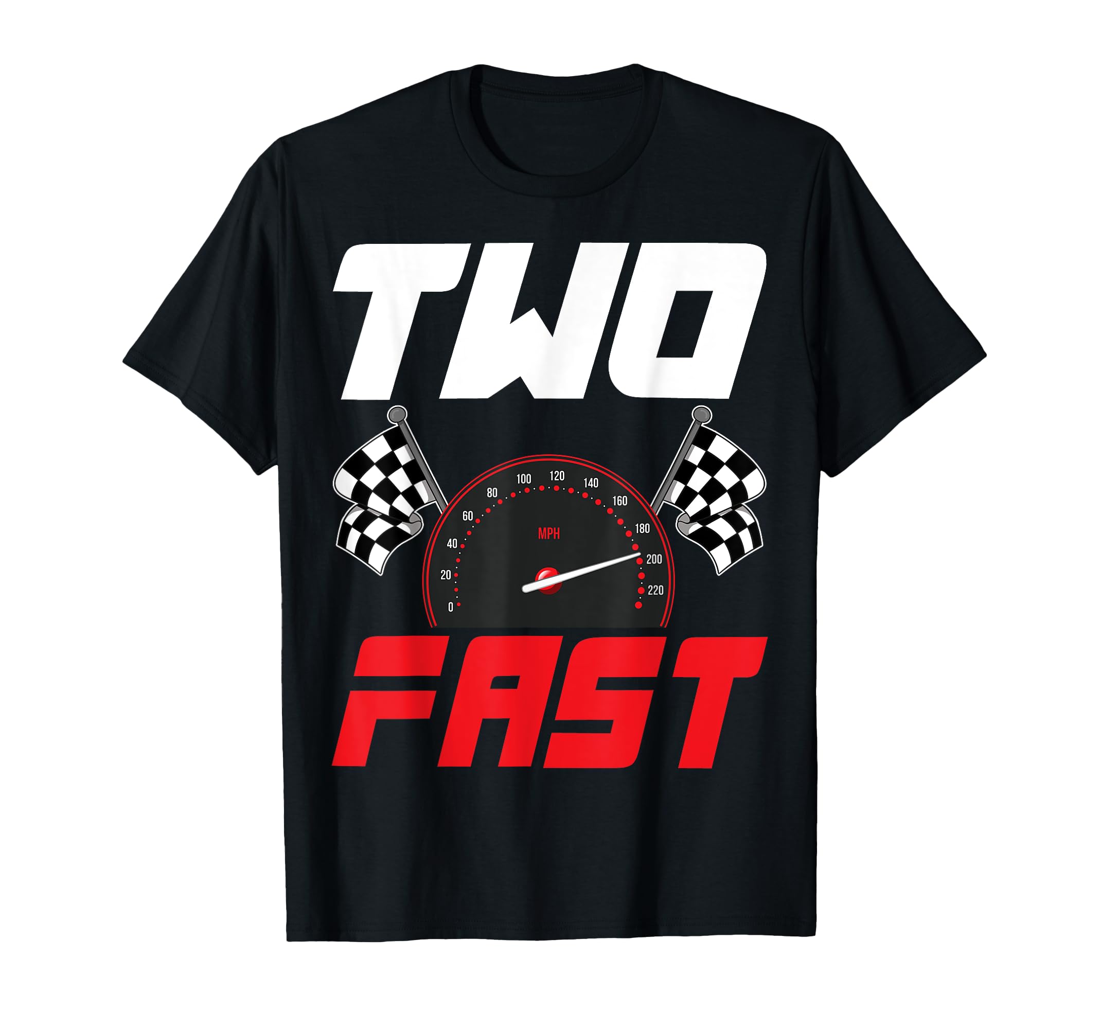 Amazon.com: Two Fast 2 Curious 2nd Birthday Racing 2 Years Old Pit Crew ...