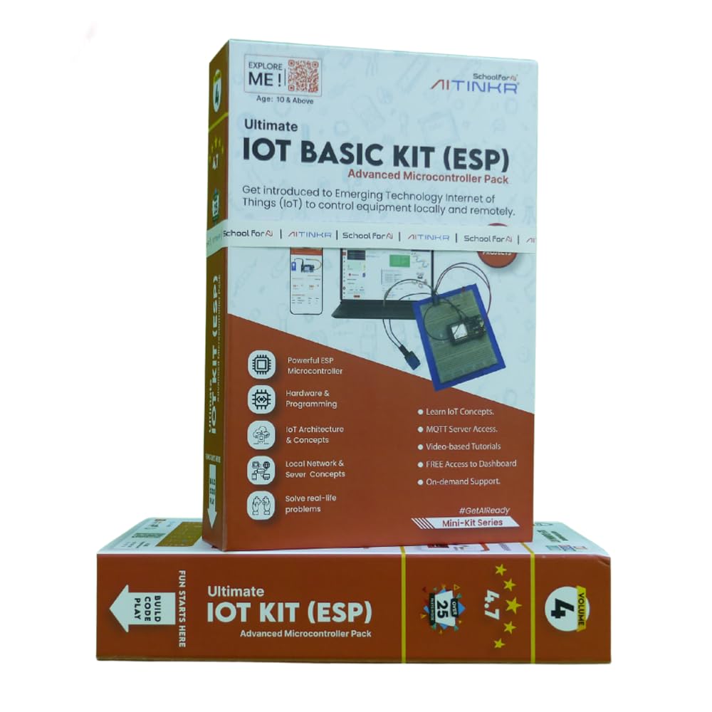 AITINKR Ultimate IoT Basic Kit for Kids and Beginners, 25+ IoT Projects ...