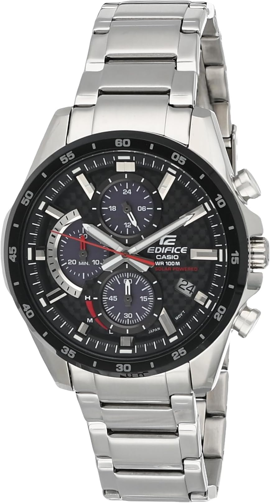 Casio Edifice Men's Watch - EFR-571DC-1AVUDF Black Dial, Black Band ...