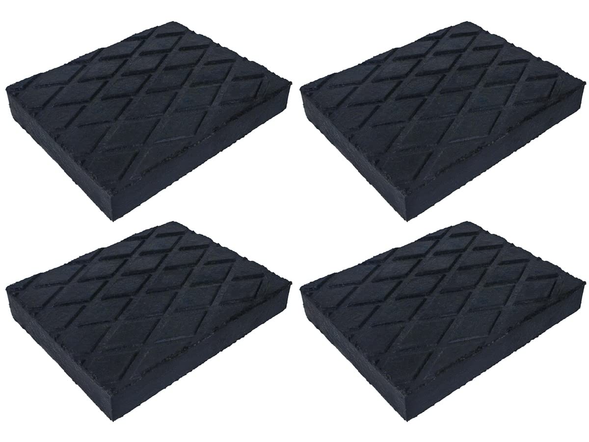 Buy 4 Pieces Bridge Lifting Pads, Rectangular Rubber Pads, Compatible ...