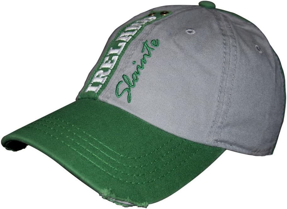 Croker Grey & Green Slainte Ireland Cap, One Size Fits All Mens ...