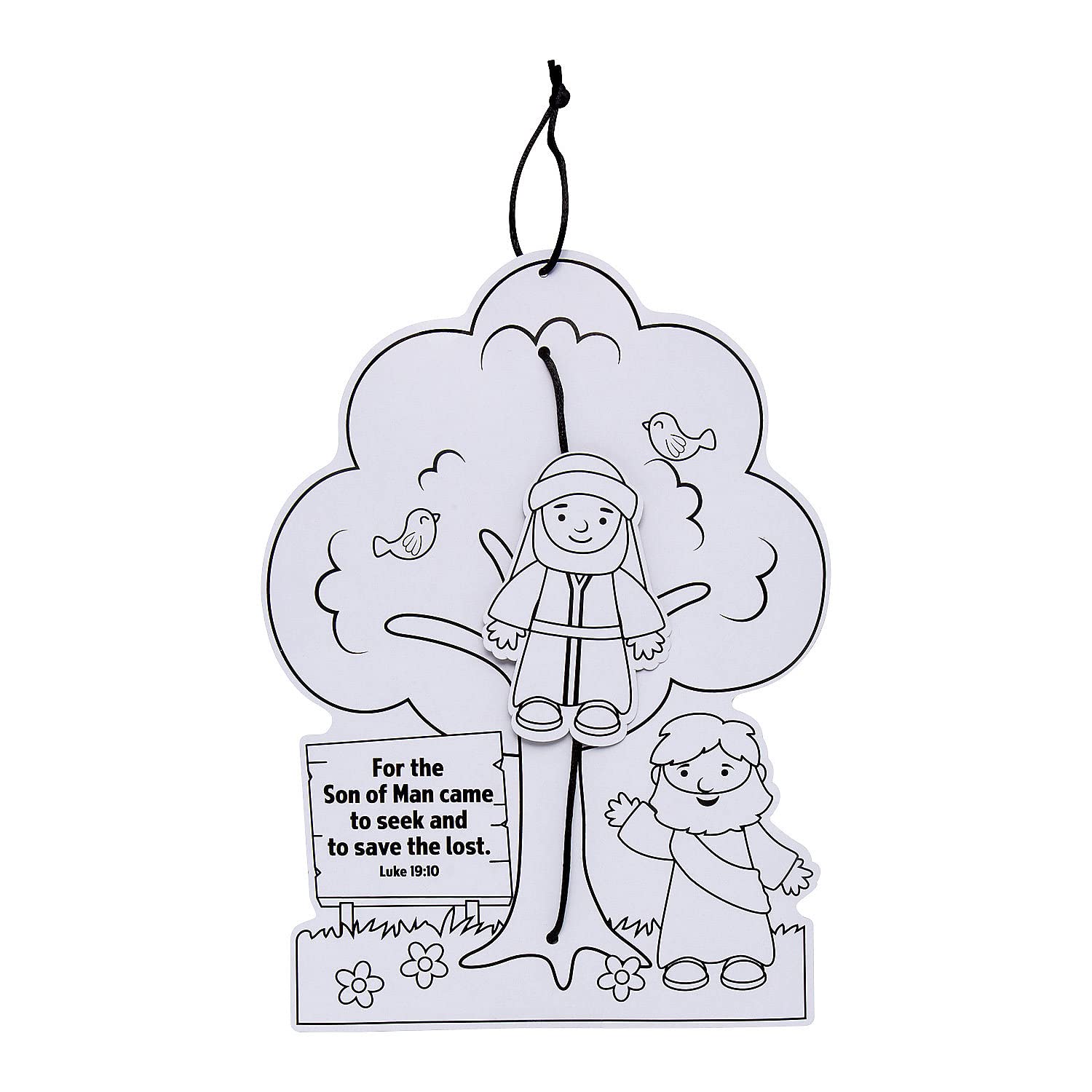 Amazon.com: Color Your Own Zacchaeus Story Craft Kit, Makes 12 : Toys ...