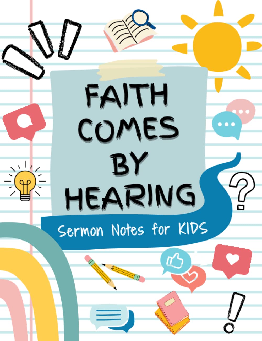 Sermon Notes Journal for Kids: Church Journal Activity Book for Kids ...