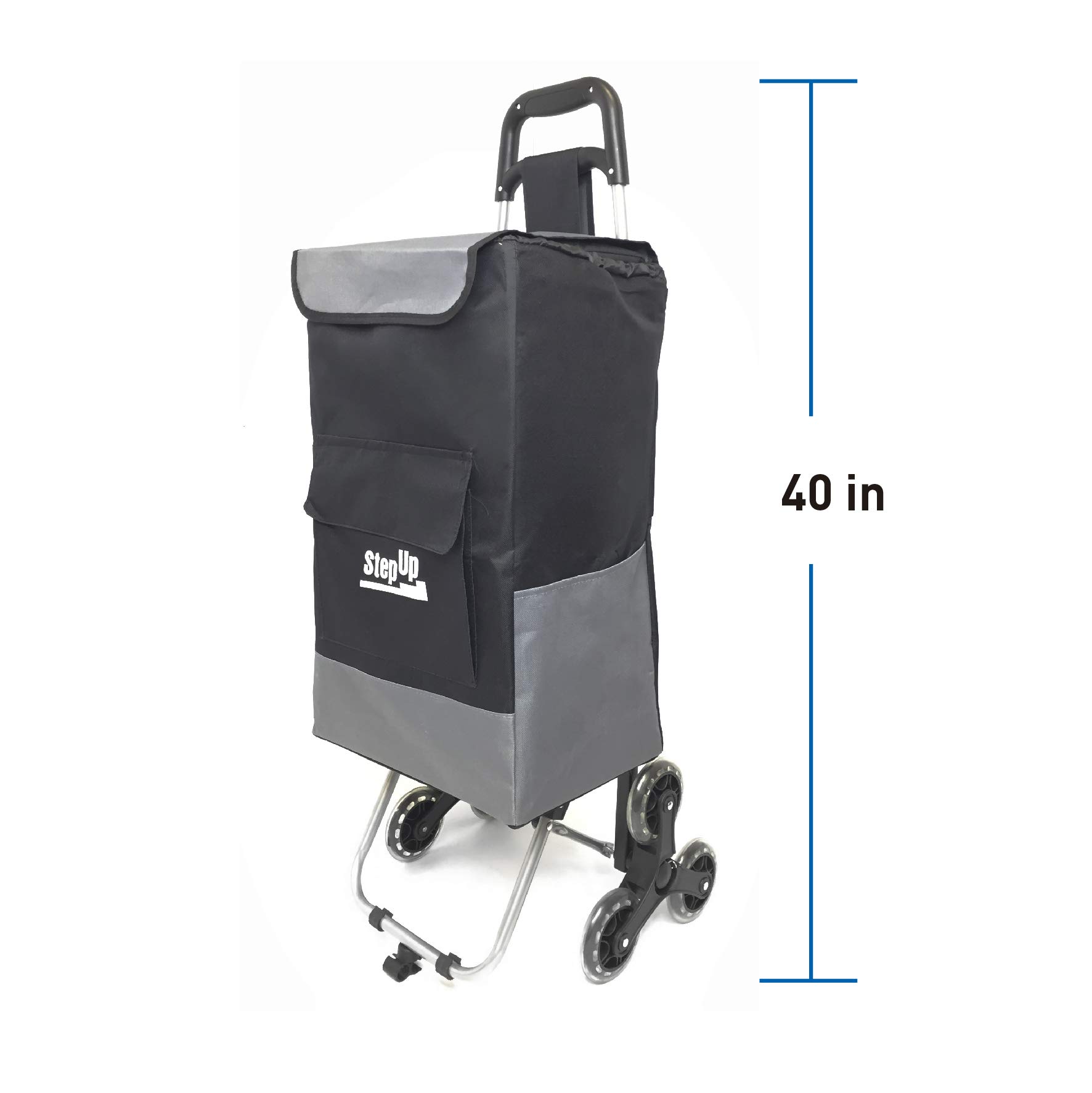 Buy Step Up Foldable Grocery Shopping Cart Dolly – Stair Climber ...