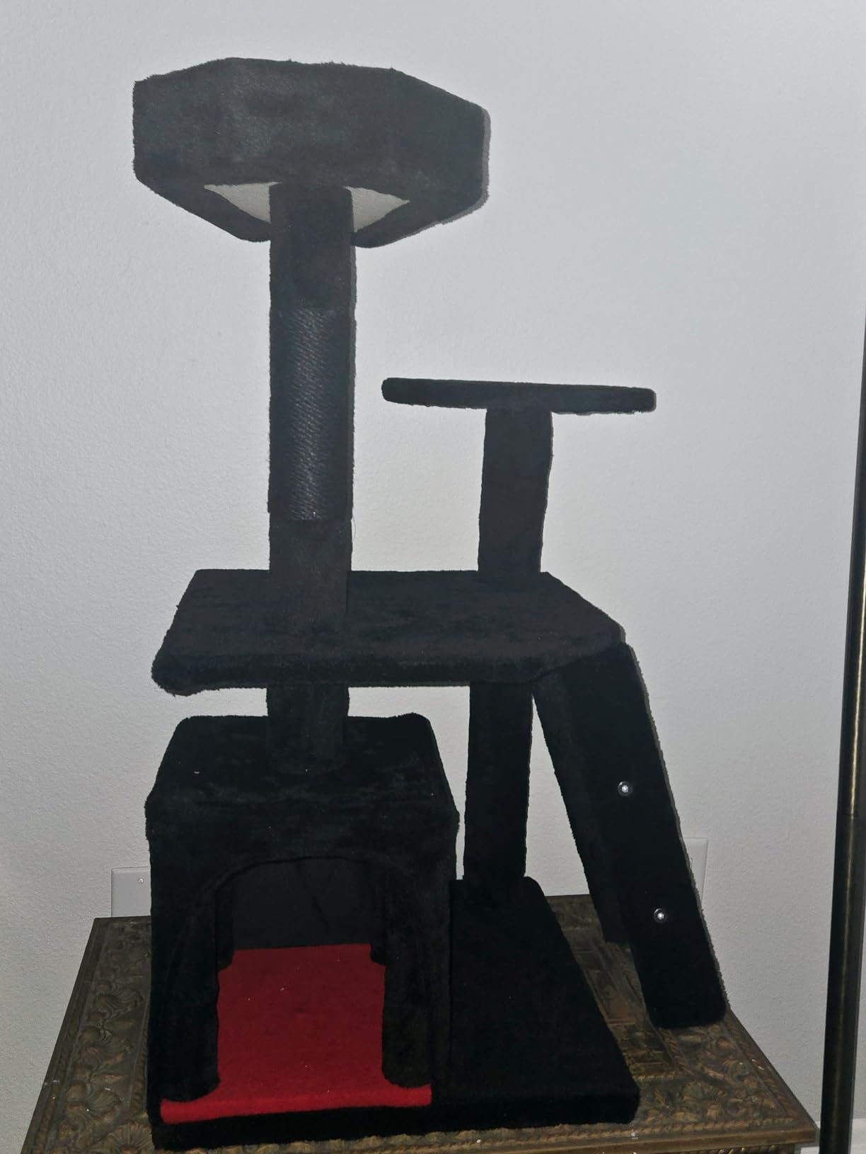 Amazon.com : SHINOSKE Gothic Cat Tree with Coffin Bed,32in Multi Level ...