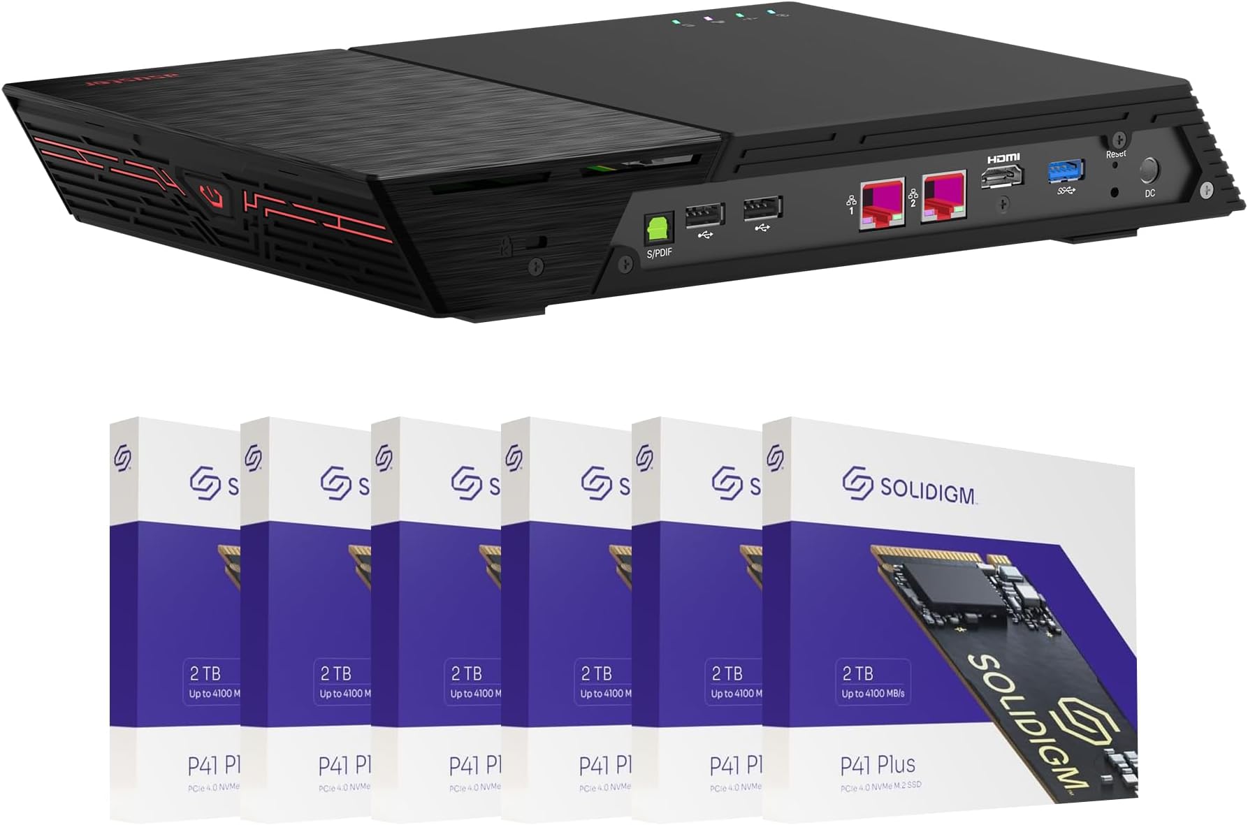 Asustor Flashstor 6 FS6706T - 6 Bay All-SDD NAS Storage, Quad Core 2 ...