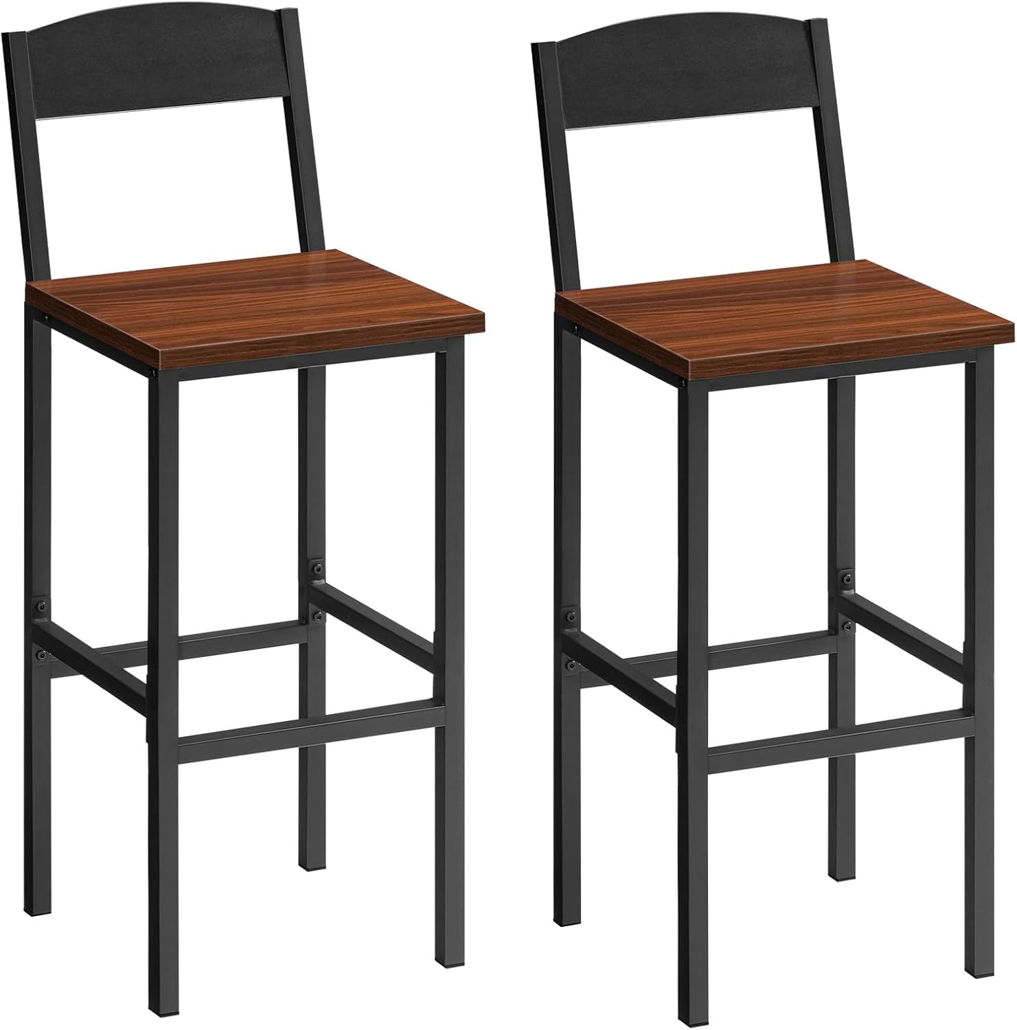 Amazon.com: HOOBRO Bar Stools, Bar Chairs with Footrests, 25.8" Counter ...