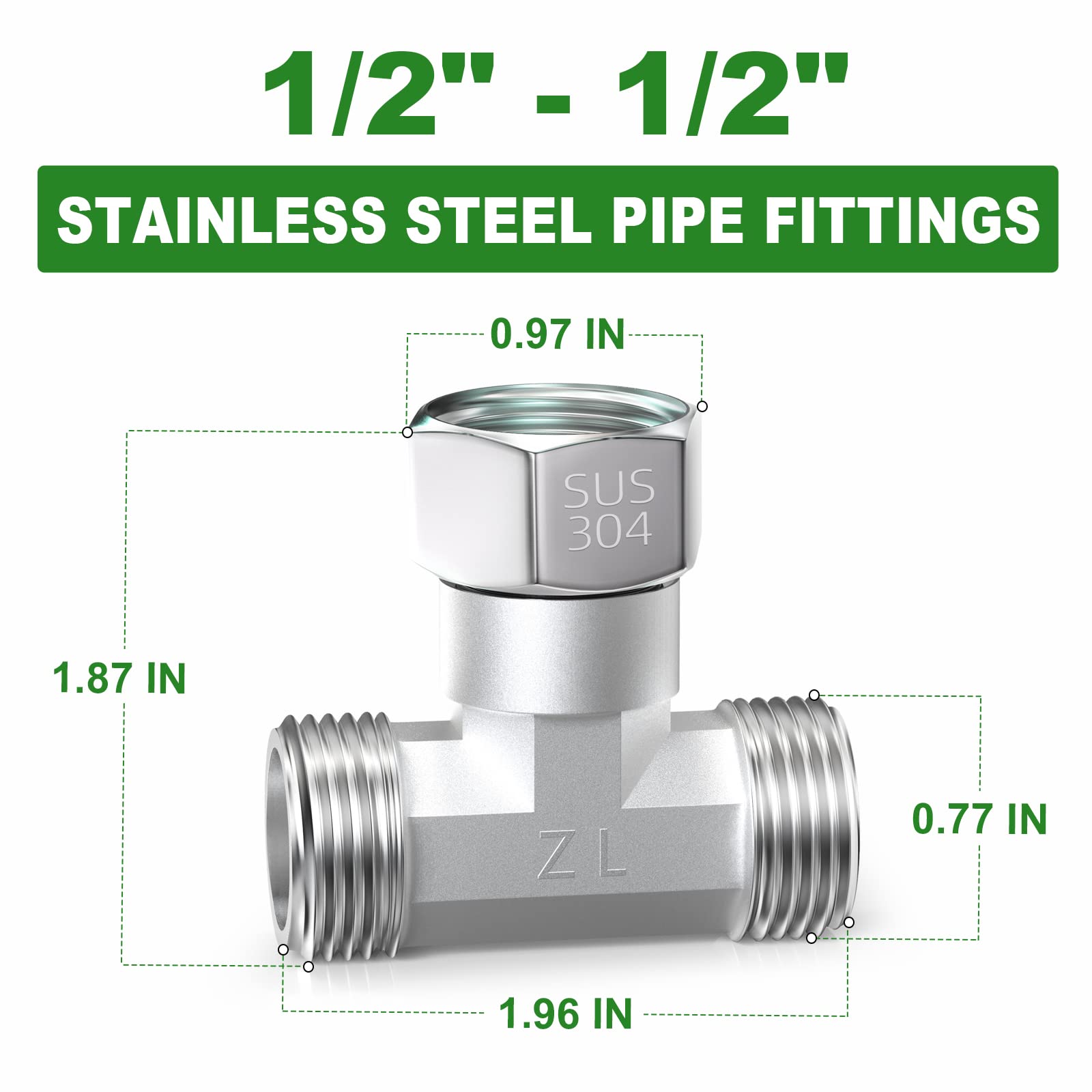 Snapklik.com : TAISHER 5PCS 304 Stainless Steel 3 Way Top Flexible ...