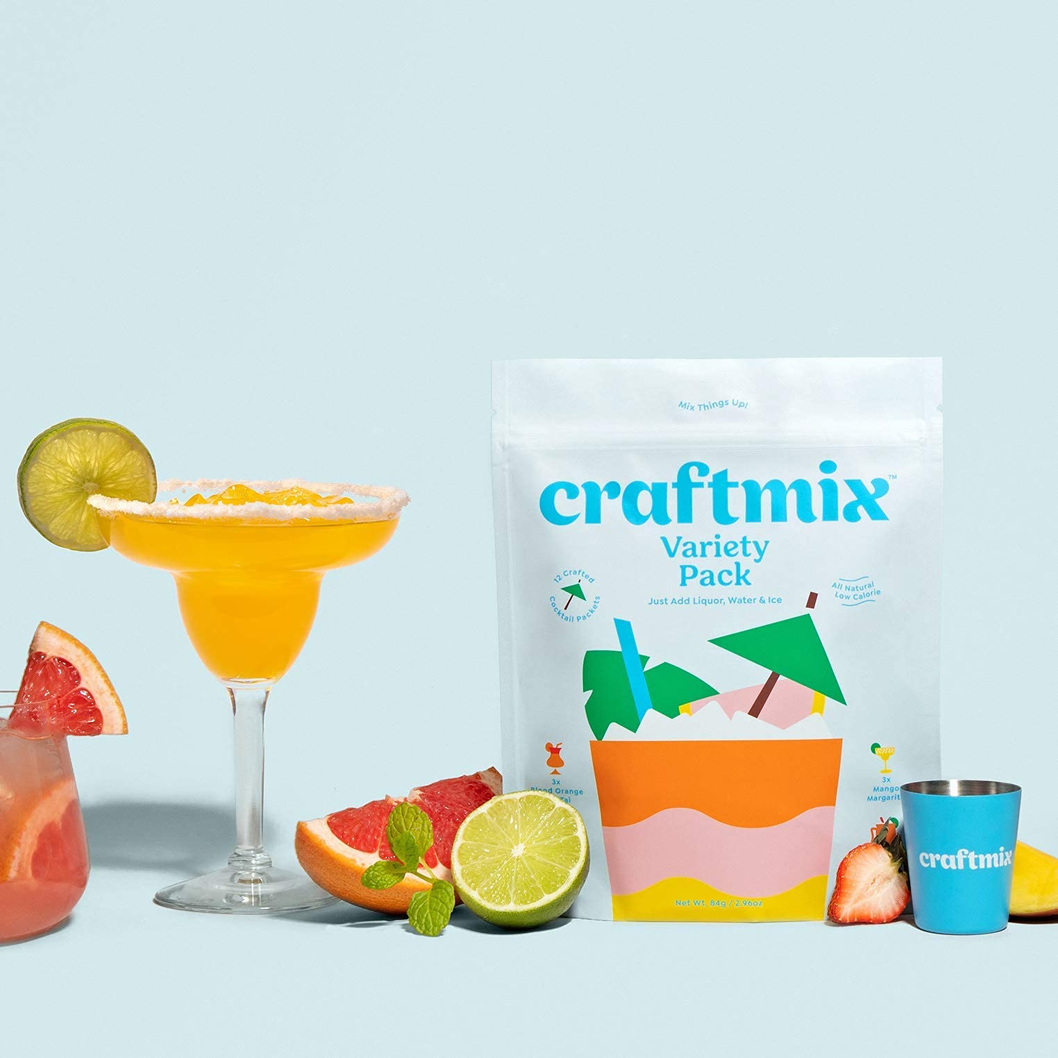 Snapklik.com : Craftmix Variety Pack, Makes 12 Drinks, Skinny Cocktail Mixers, Mocktails Non ...