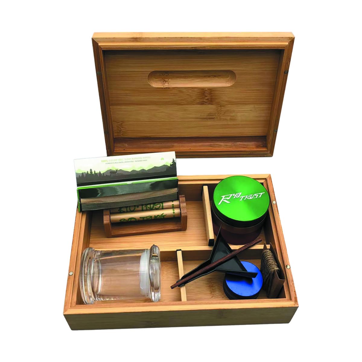 Amazon.com: RYO TRUST Bamboo Storage Box with Removable Magnetic ...
