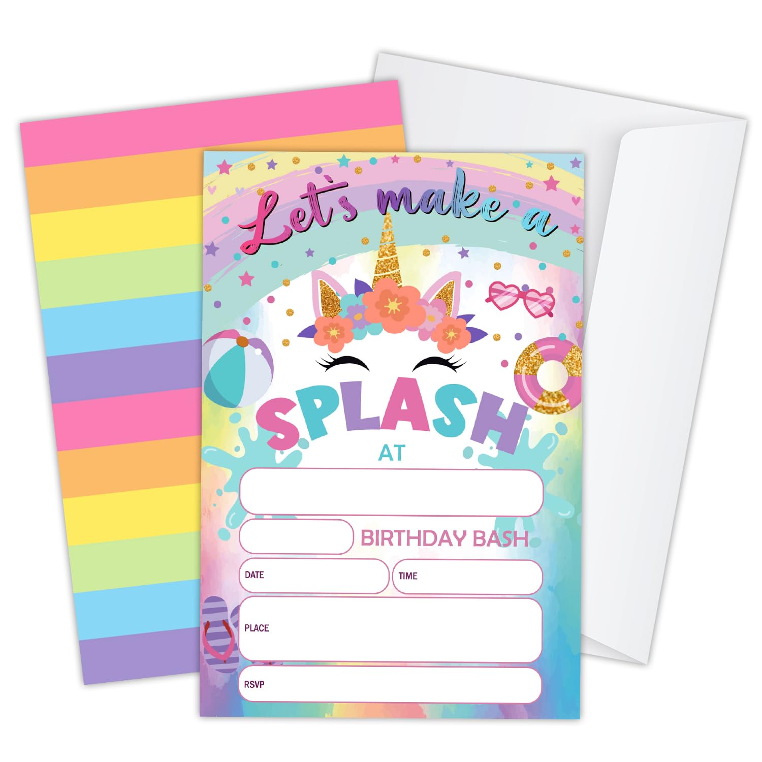 Unicorn Invitation Printable Pool Party Buy Pool Party Invitation Girl
