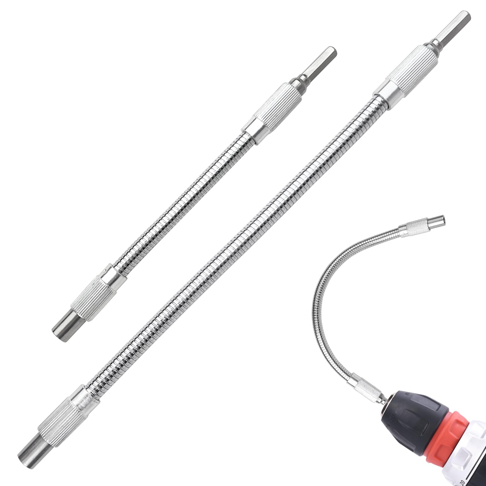 Bit Extension 3pcs Magnetic Drill s,1/4" Hex Shank Quick Release ...