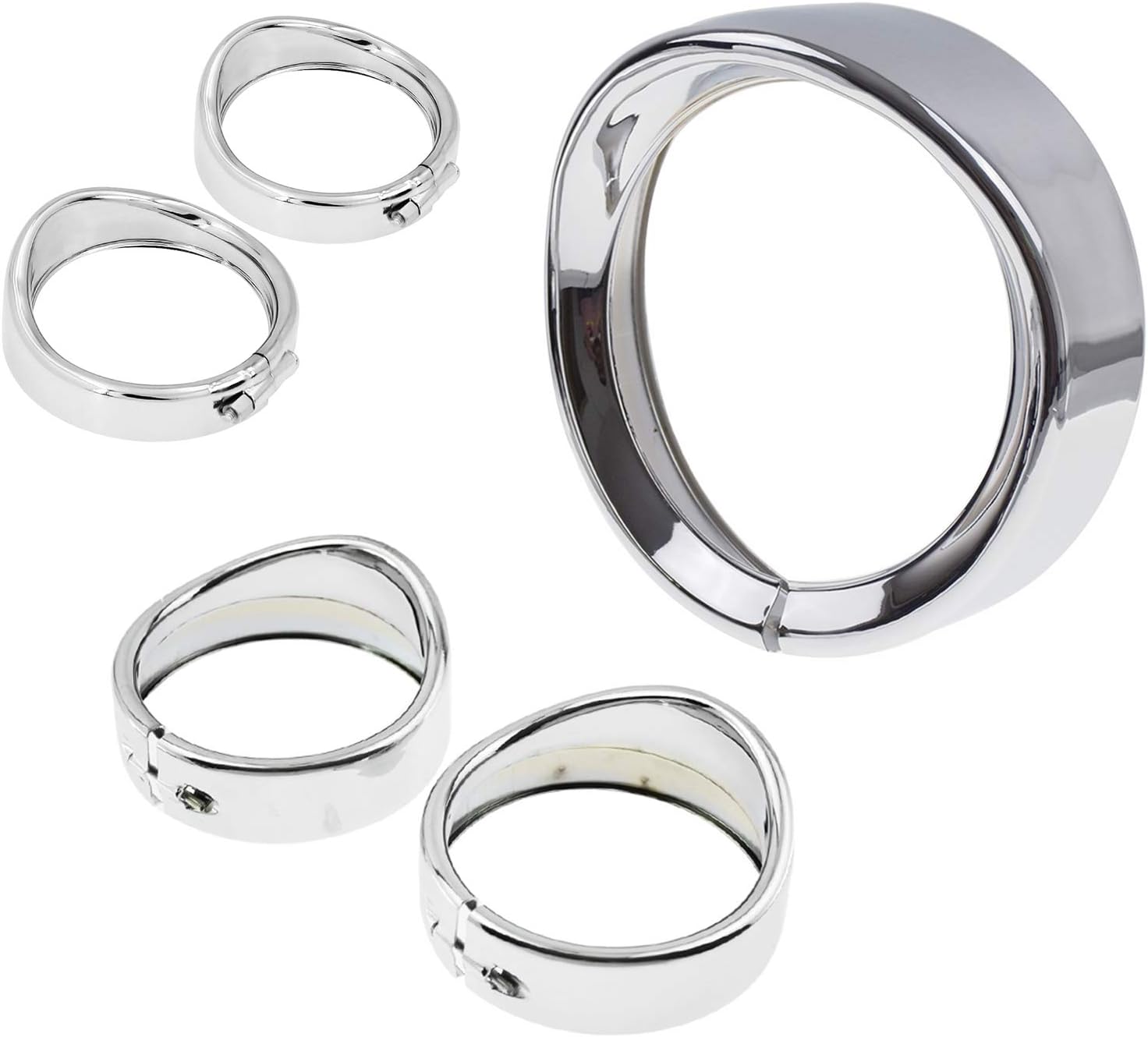 Amazon.com: YHMTIVTU Visor Style 7" Headlight Trim Ring 4 1/2" Passing ...