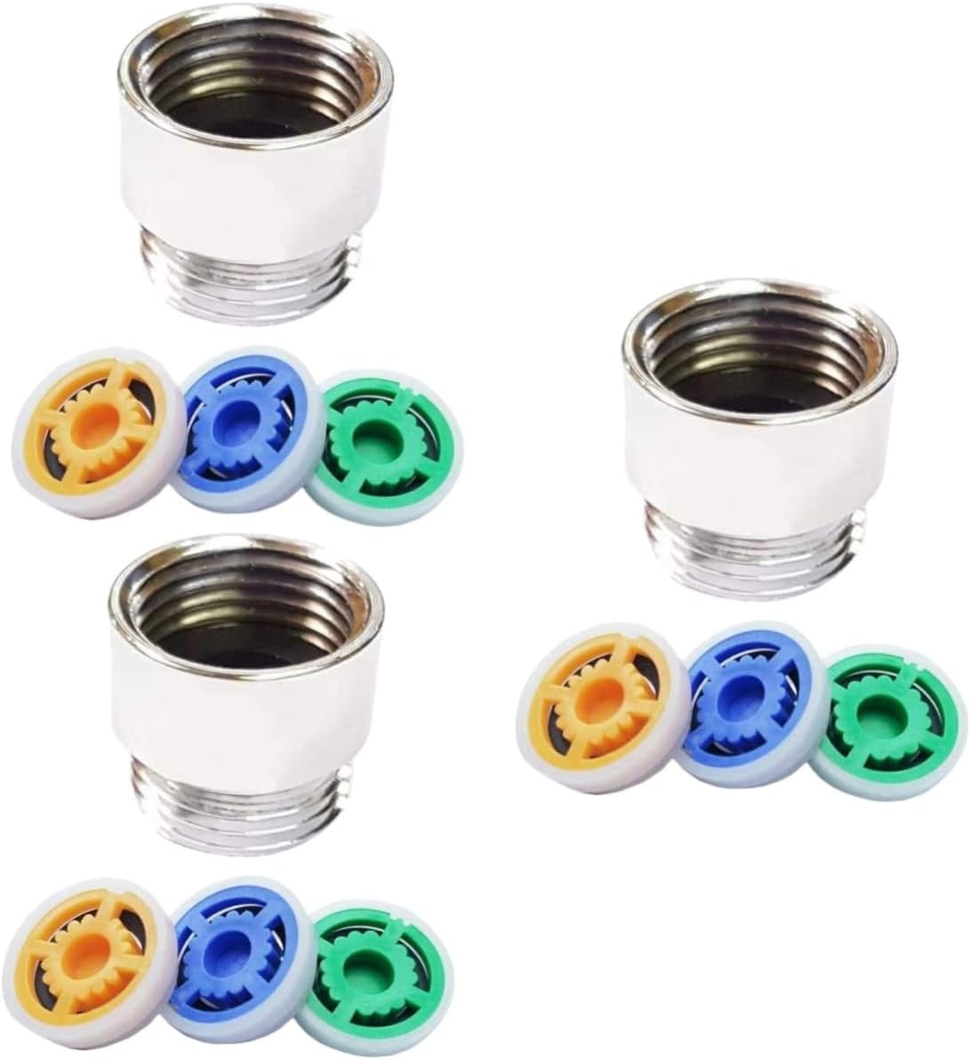 Angoily 12 Pcs Shower Flow Connector Shower Head Water Saver Faucet ...