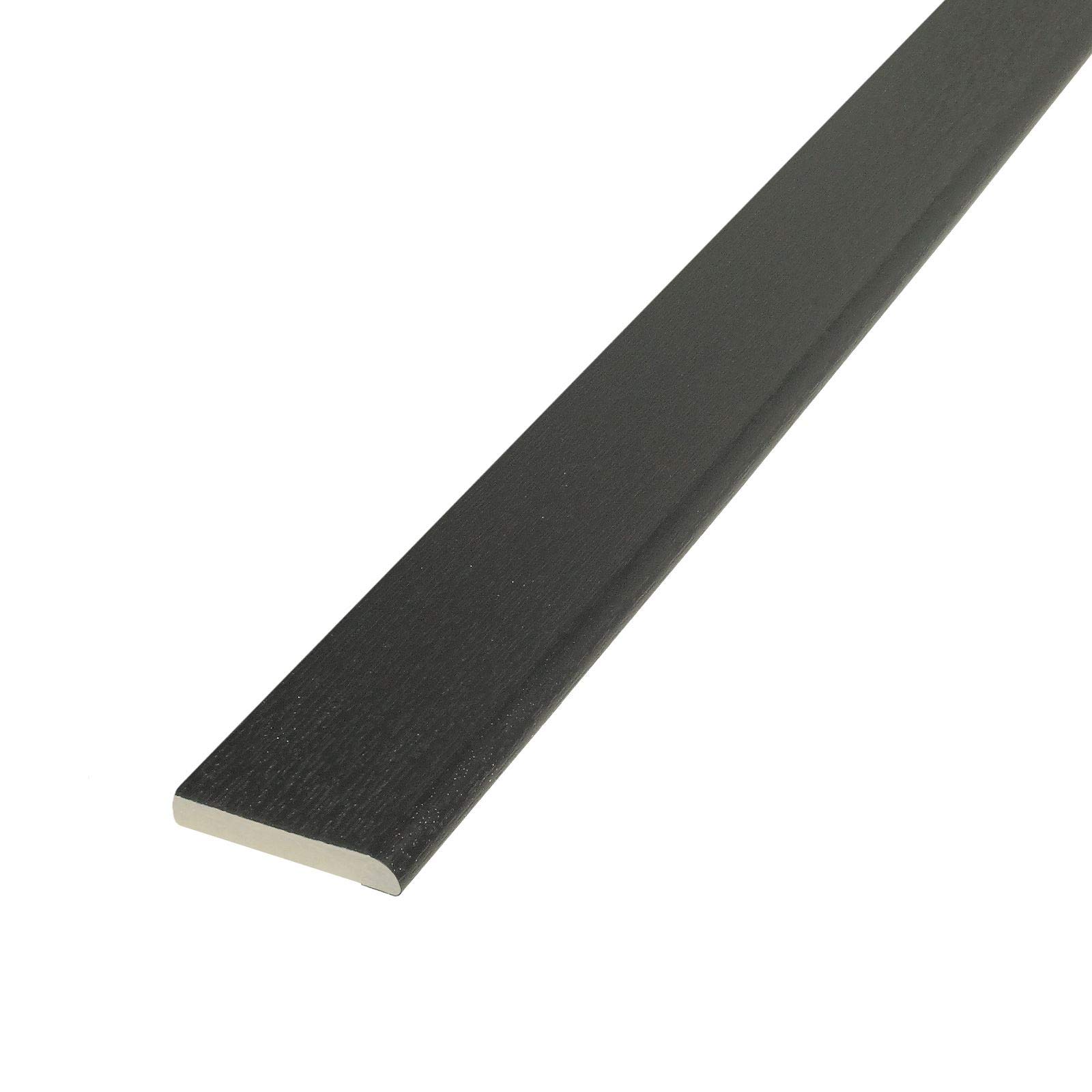 Anthracite Grey (Grained), 45mm x 5m Pencil-Round Architrave uPVC ...