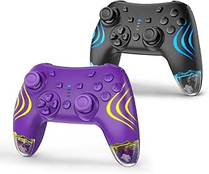 DYONDER 2 Pack Wireless Controller for Switch/Switch Lite/OLED, Wireless Switch Pro Controller ...
