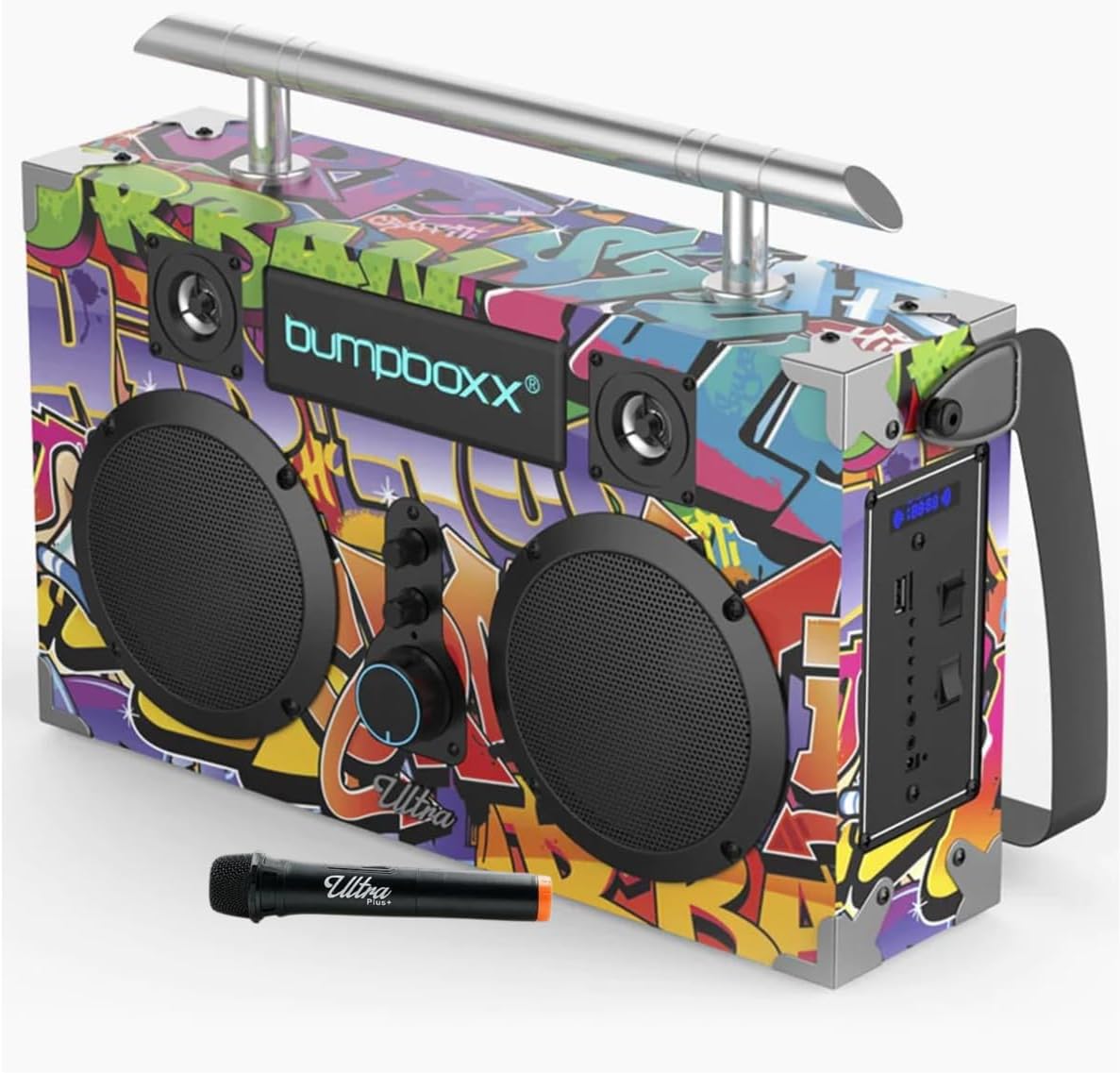 Amazon.com: Bumpboxx Bluetooth Boombox Ultra Plus | Retro Boombox with ...