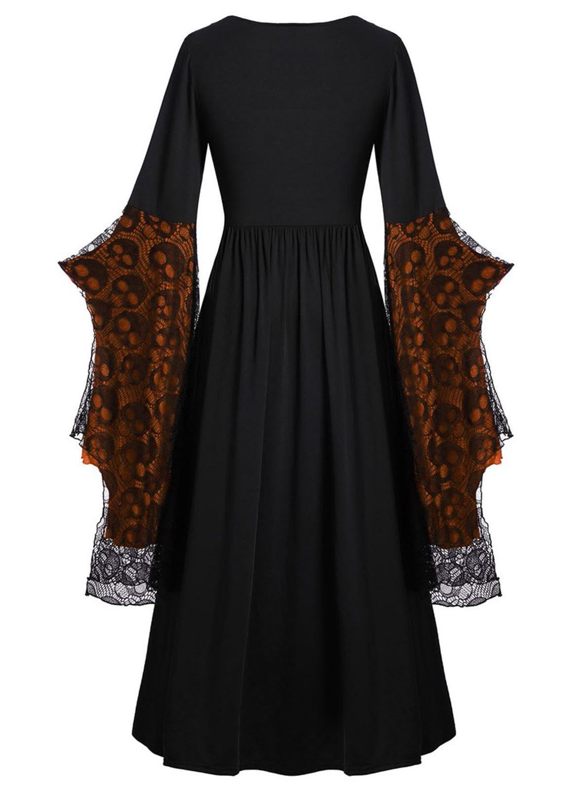 Snapklik.com : Womens Witch Dress, Halloween Medieval Vampire Costume ...