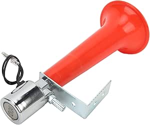 Amazon.com: 180DB Red Air Horn Universal DC12V/24V Air Horn Trumpet For Cars Trucks SUVs ...