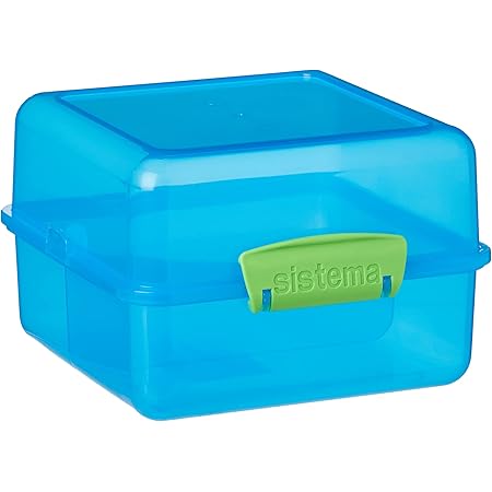 Sistema Lunch Triple Split Lunch Box with Yoghurt Pot | 2 L Food ...