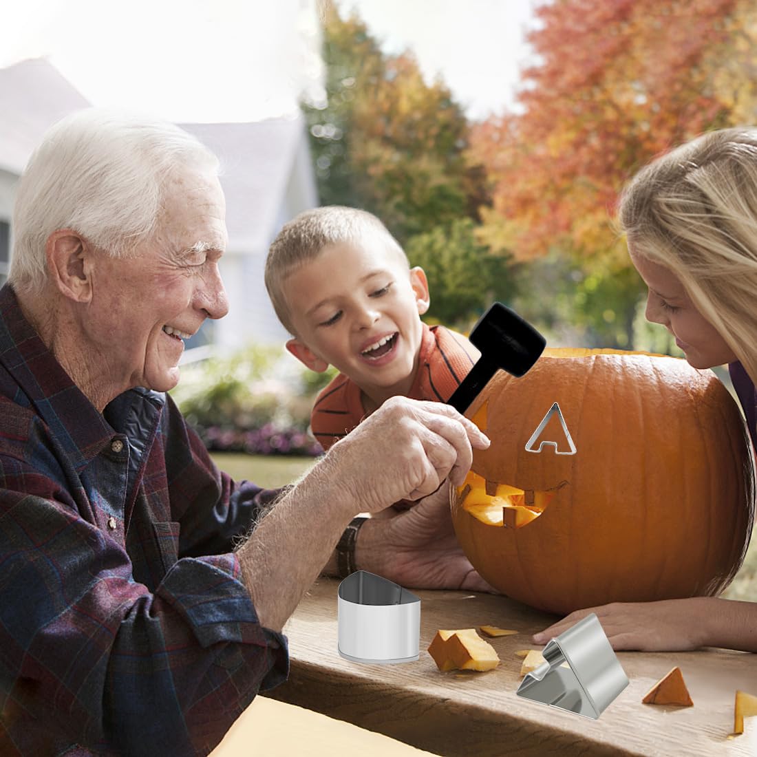 Snapklik.com : 11 PCS Pumpkin Carving Kit Heavy Duty Stainless Steel ...
