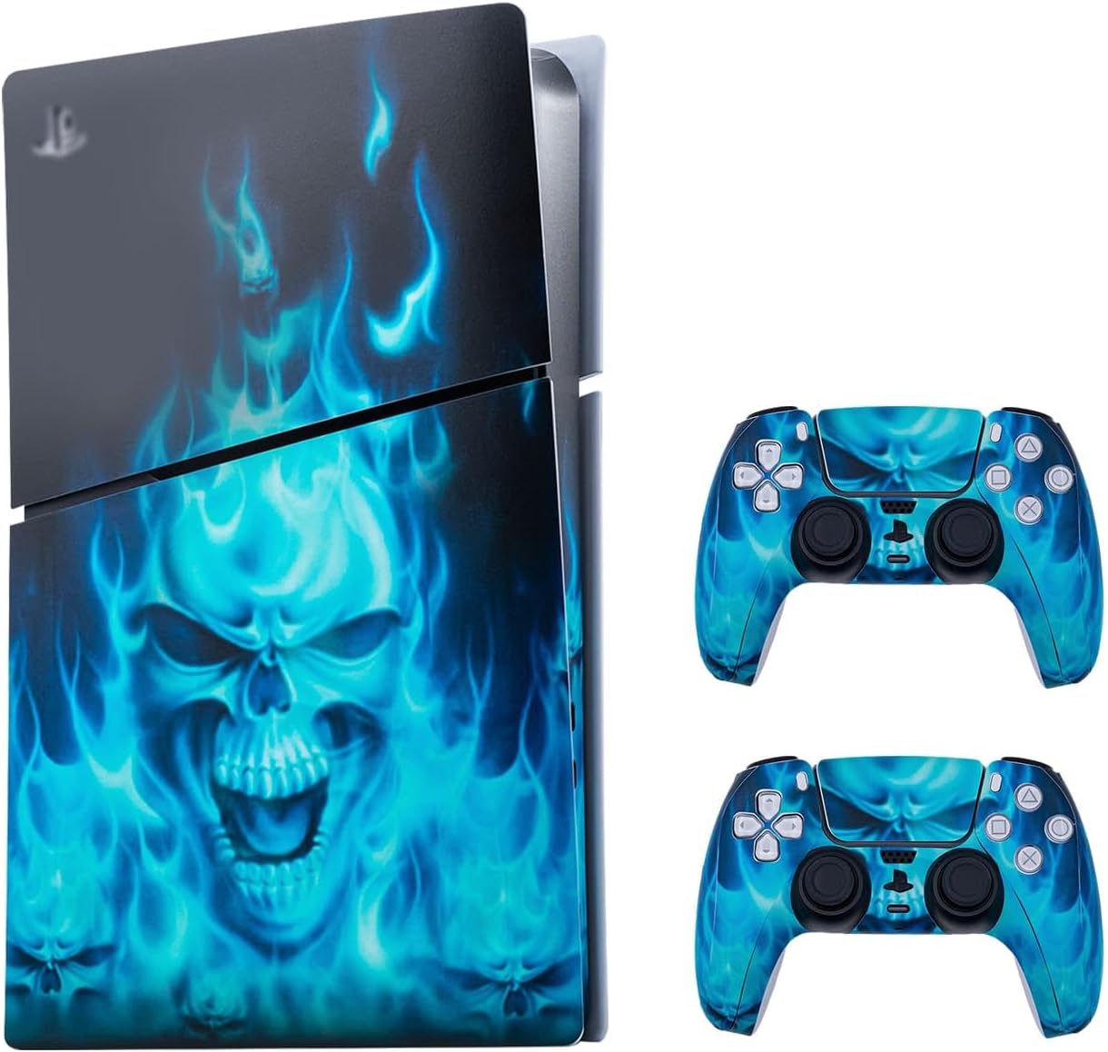 Amazon.com: Mcbazel PVC Skin for PS5 Slim Digital Edition, Console ...