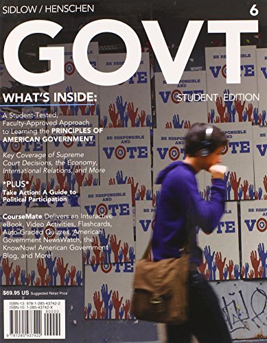 By Edward I. Sidlow GOVT 6 (with CourseMate Printed Access Card) (6th ...