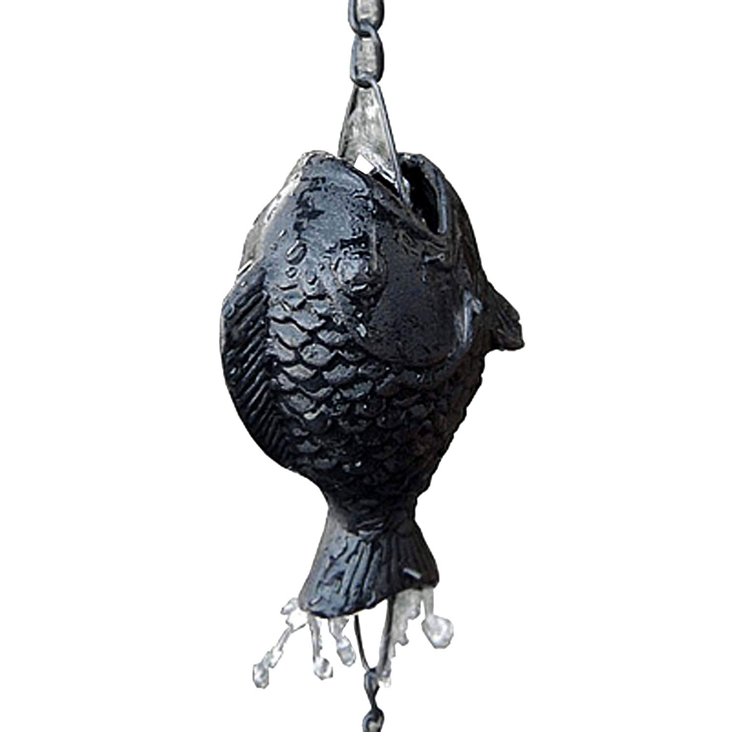 Snapklik.com : NACH Decorative Fish Rain Chain, Heavy Duty Cast Iron ...