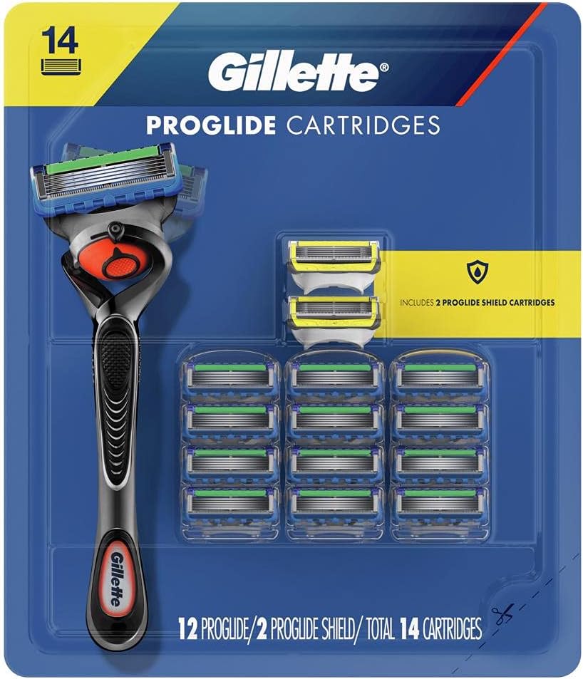Amazon.com: Gillette ProGlide Men’s Razor Blades, 12 Refills + 2 ...
