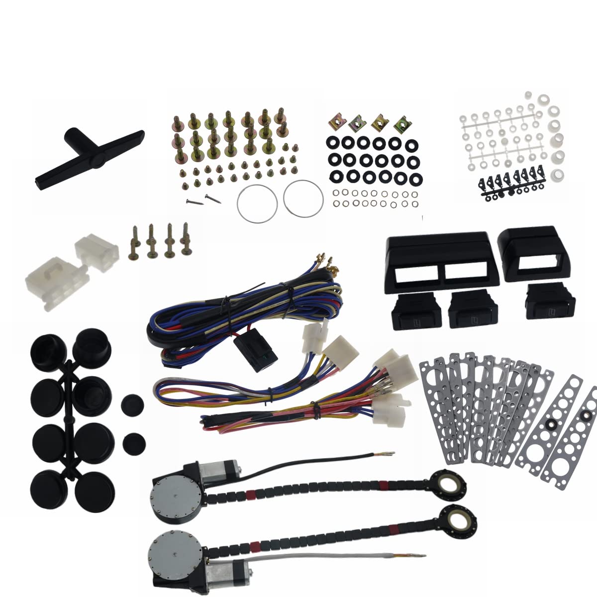 Amazon.com: Universal Car Electric Power Window Roll Up Lift Regulator ...