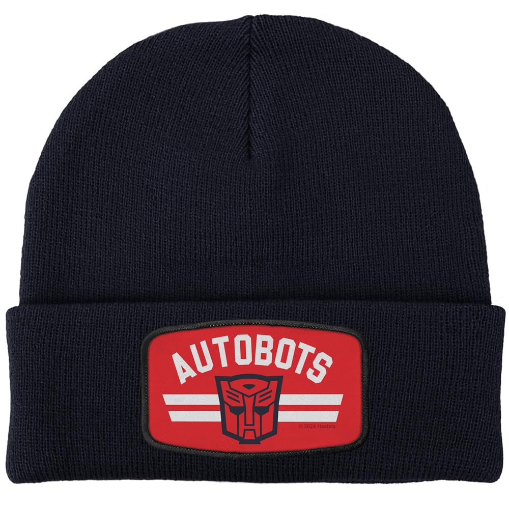 Popfunk Official Transformers Autobots Arc Symbol Pop Culture Sublimated Patch Knit Beanie ...