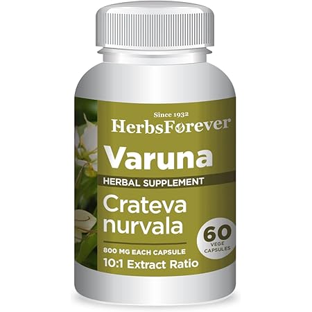 Amazon.com: Herbsforever Varuna Capsules – Crataeva Nurvala – 10:1 ...