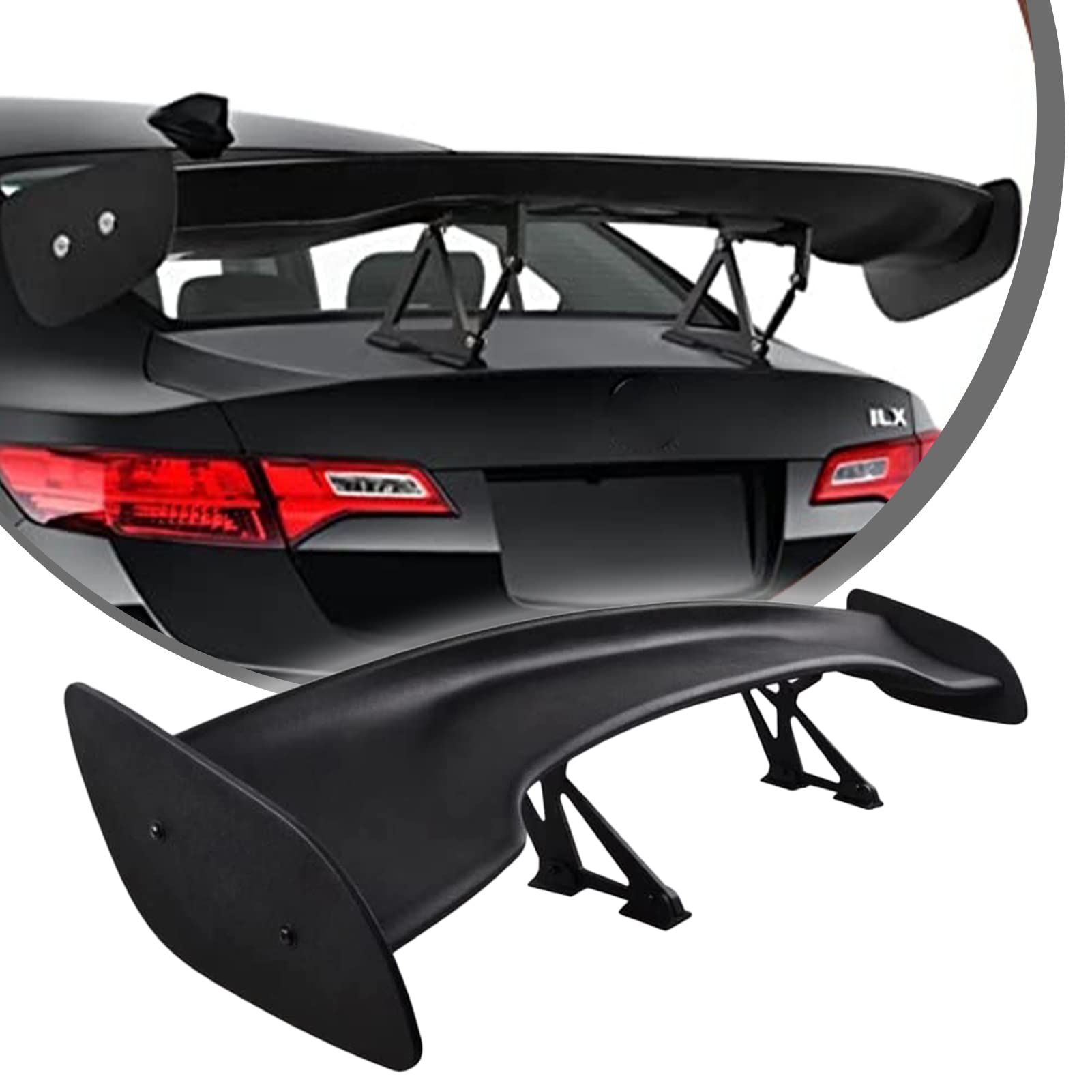 Amazon.com: Universal Rear Spoiler Wing, Rear Trunk Wing Spoilers ...