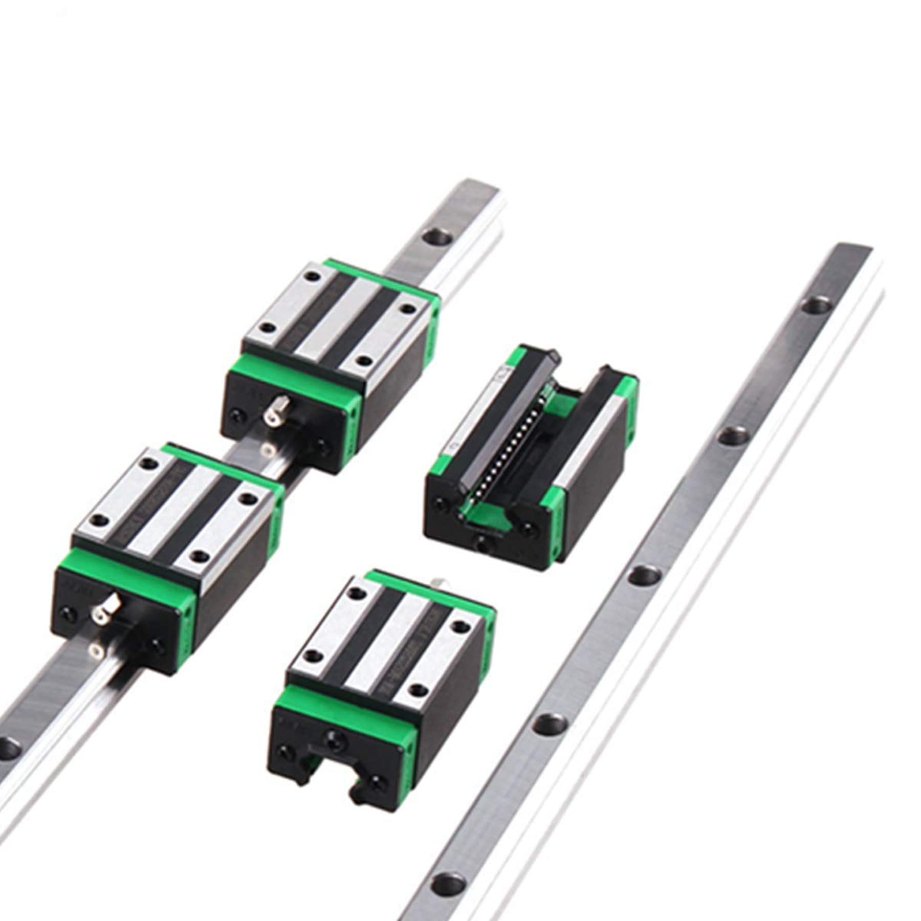 Buy Linear Guide Rail 2 X HGR 15-400mm Linear Slide Rail + 4 X Bearing ...