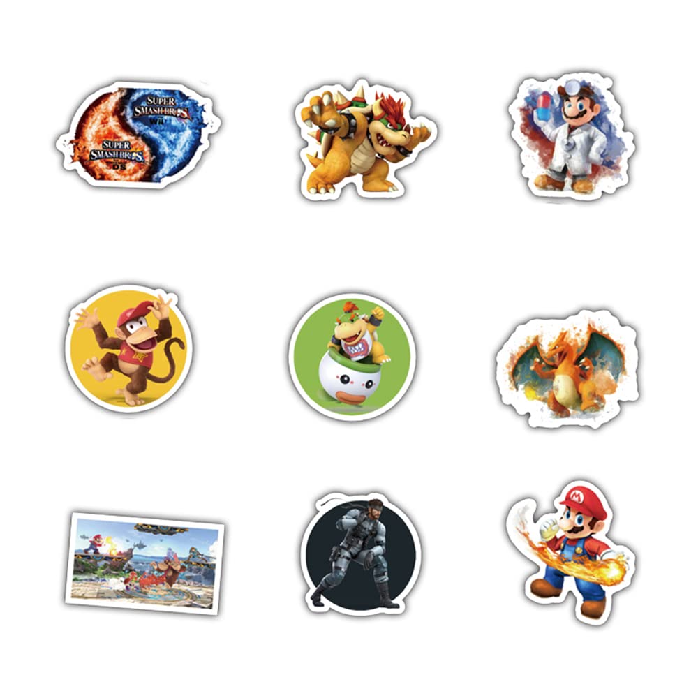 Snapklik.com : Super Smash Bros Laptop Stickers For Kids Teens Cute ...