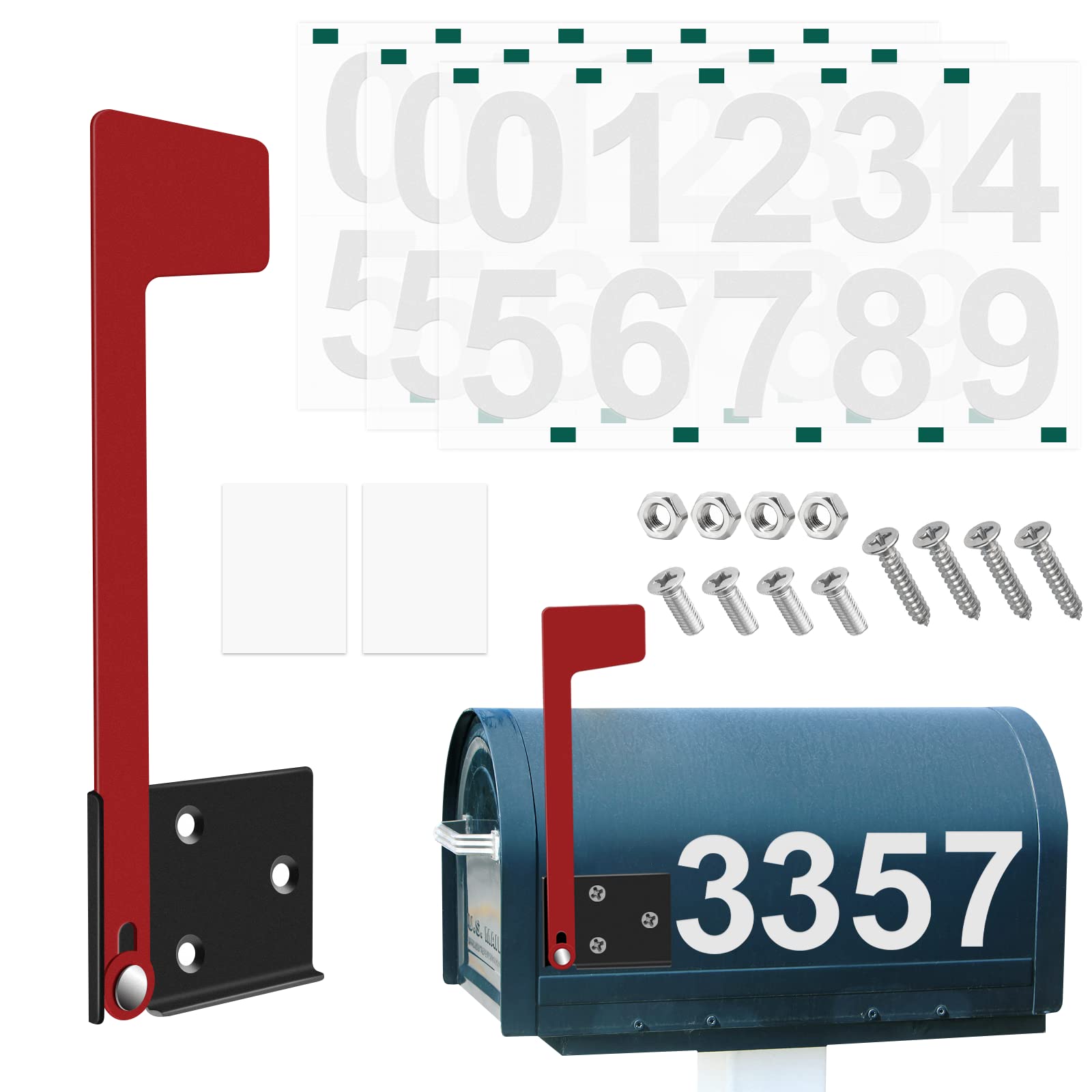 Professional Mailbox Flag, Galvanized Steel Mailbox Flag Replacement ...