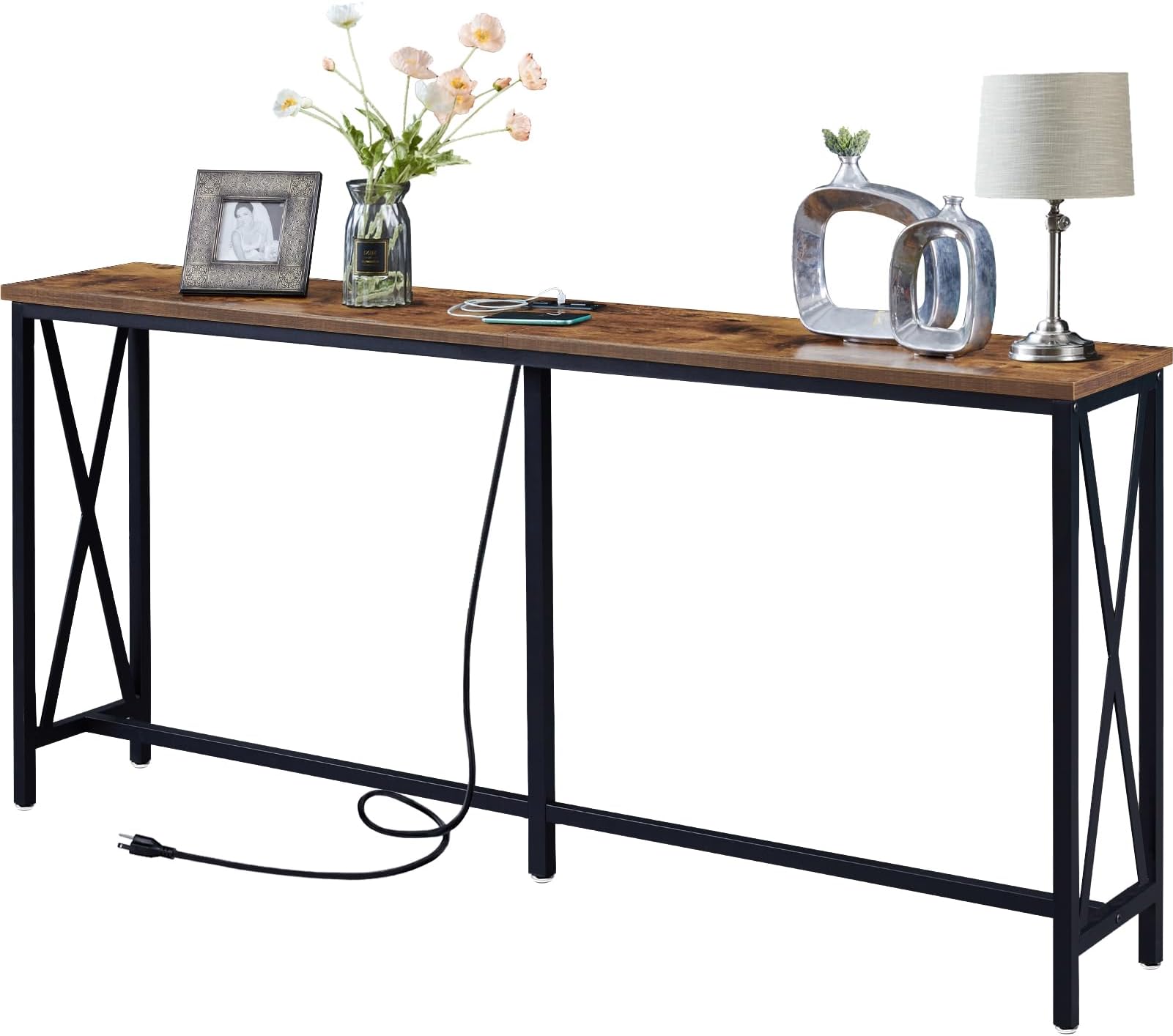 Amazon.com: The Lakeside Collection Skinny Console Sofa Table with ...