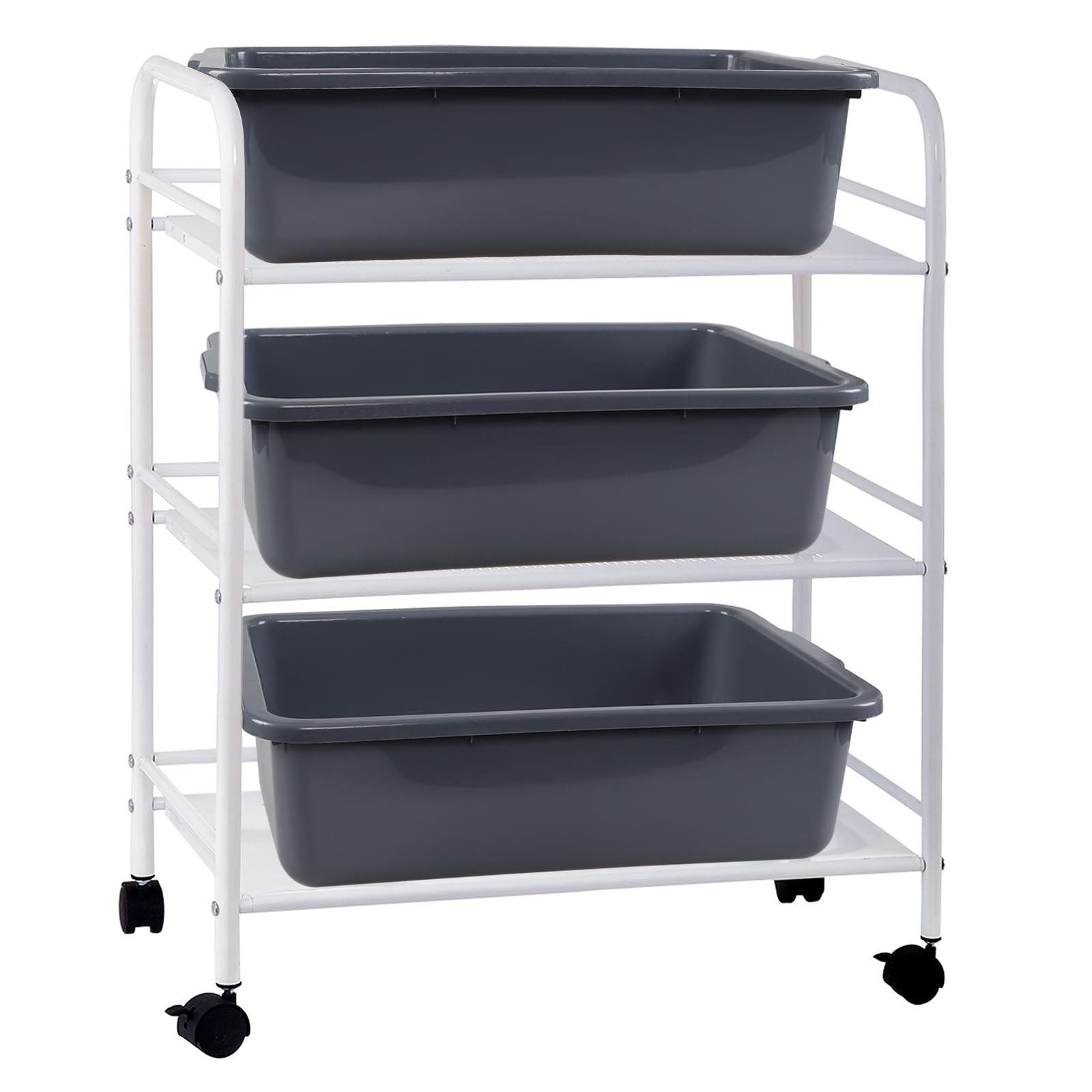 Storage Tubs Rubbermaid Reveal Gloreen 3 Pack 13 L Commercial Bus Tub ...